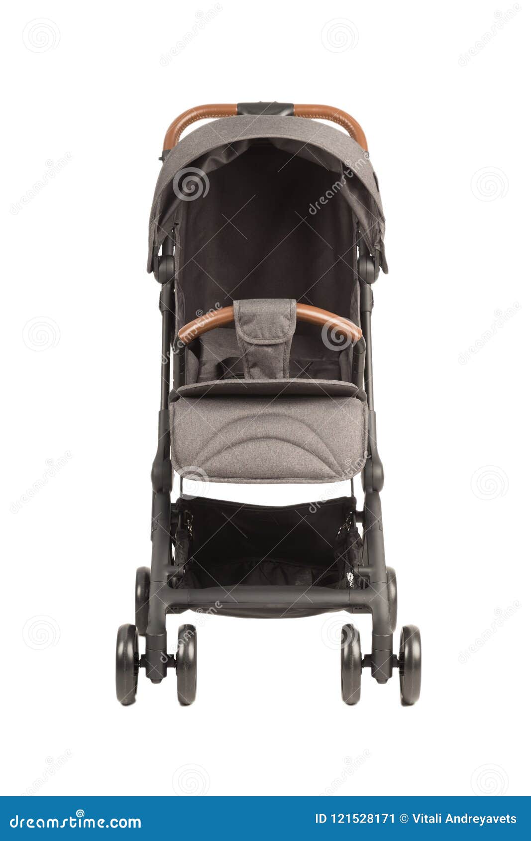 A Stroller on a White Background, Modern Design. Stock Image - Image of ...