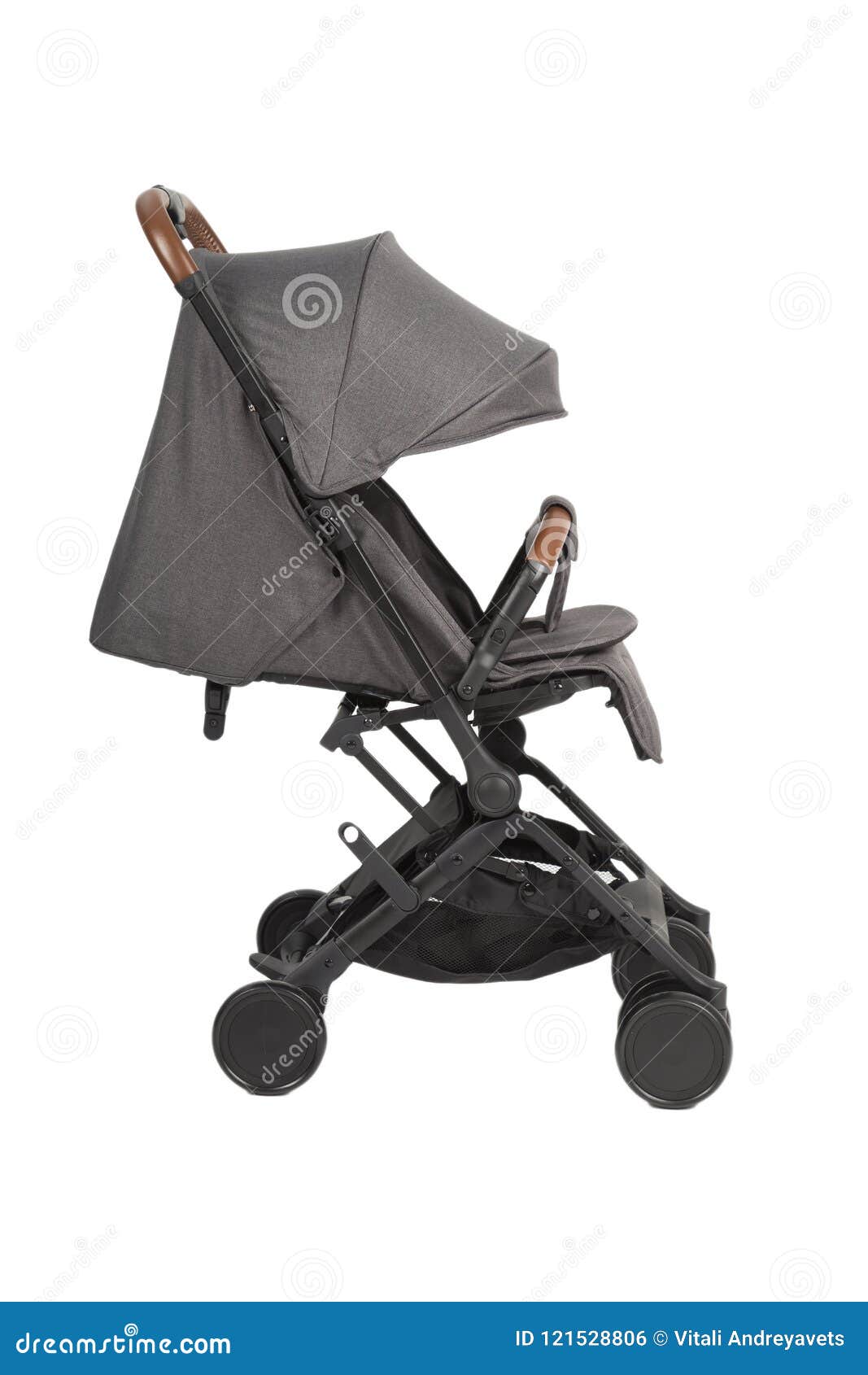 A Stroller on a White Background, Modern Design. Stock Photo - Image of ...