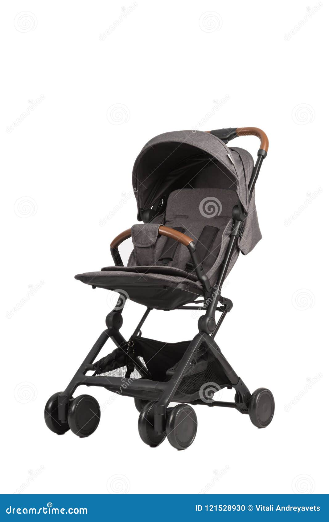 A Stroller on a White Background, Modern Design. Stock Photo - Image of ...