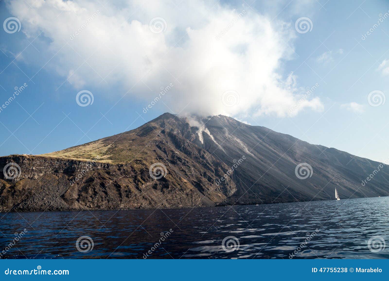 Stromboli stock photo. Image of four, aeolian, adventure - 47755238
