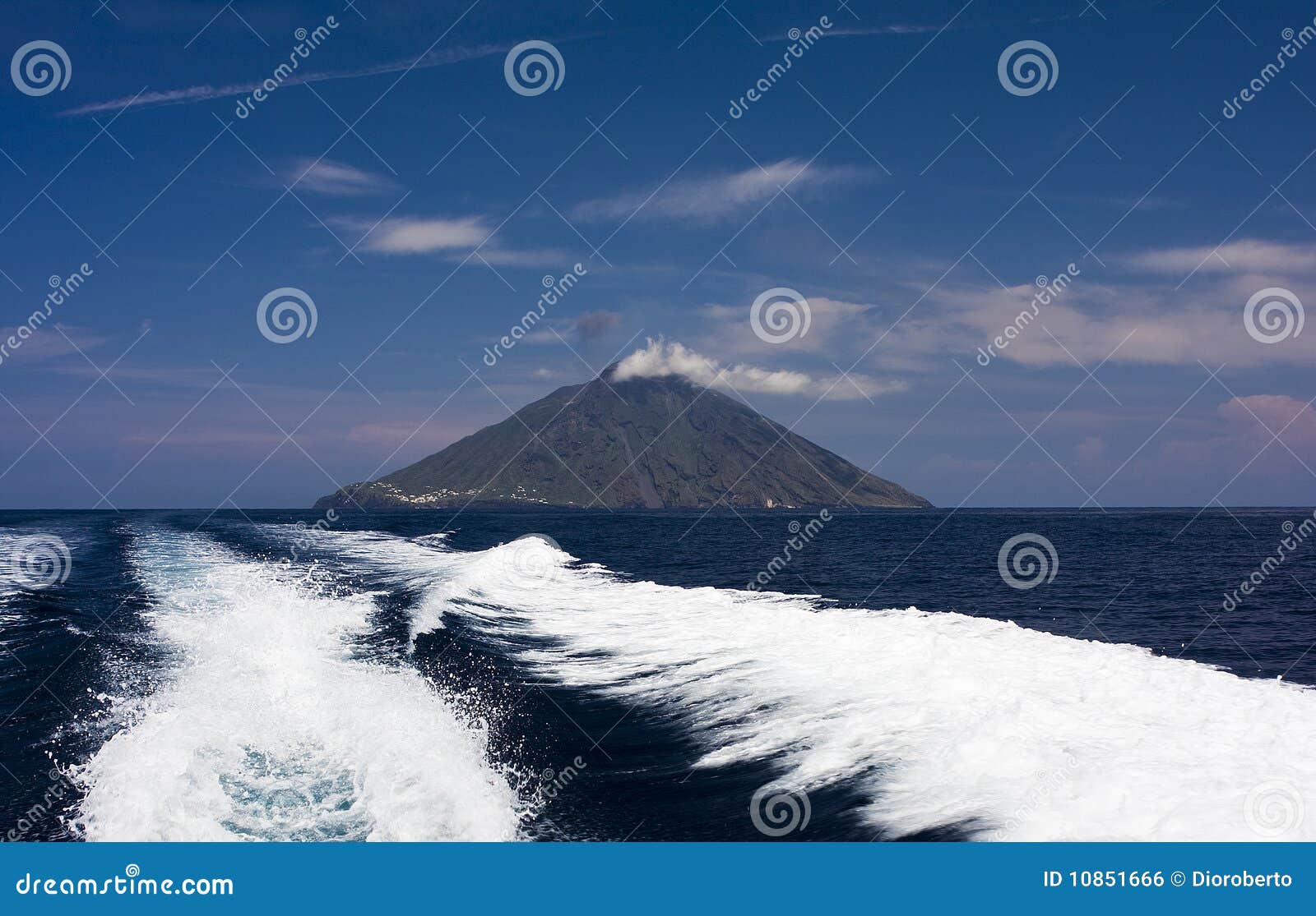 Stromboli Island Sicily stock photo. Image of volcano - 10851666