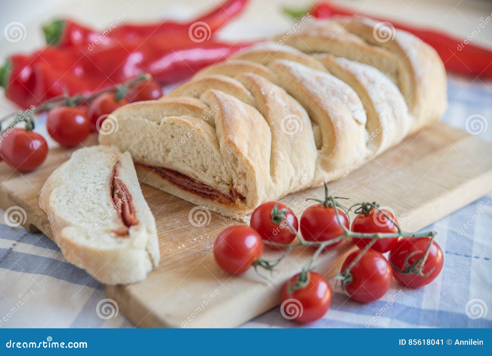 Stromboli - Italian Pizza Bread Stock Image - Image of pizzeria ...