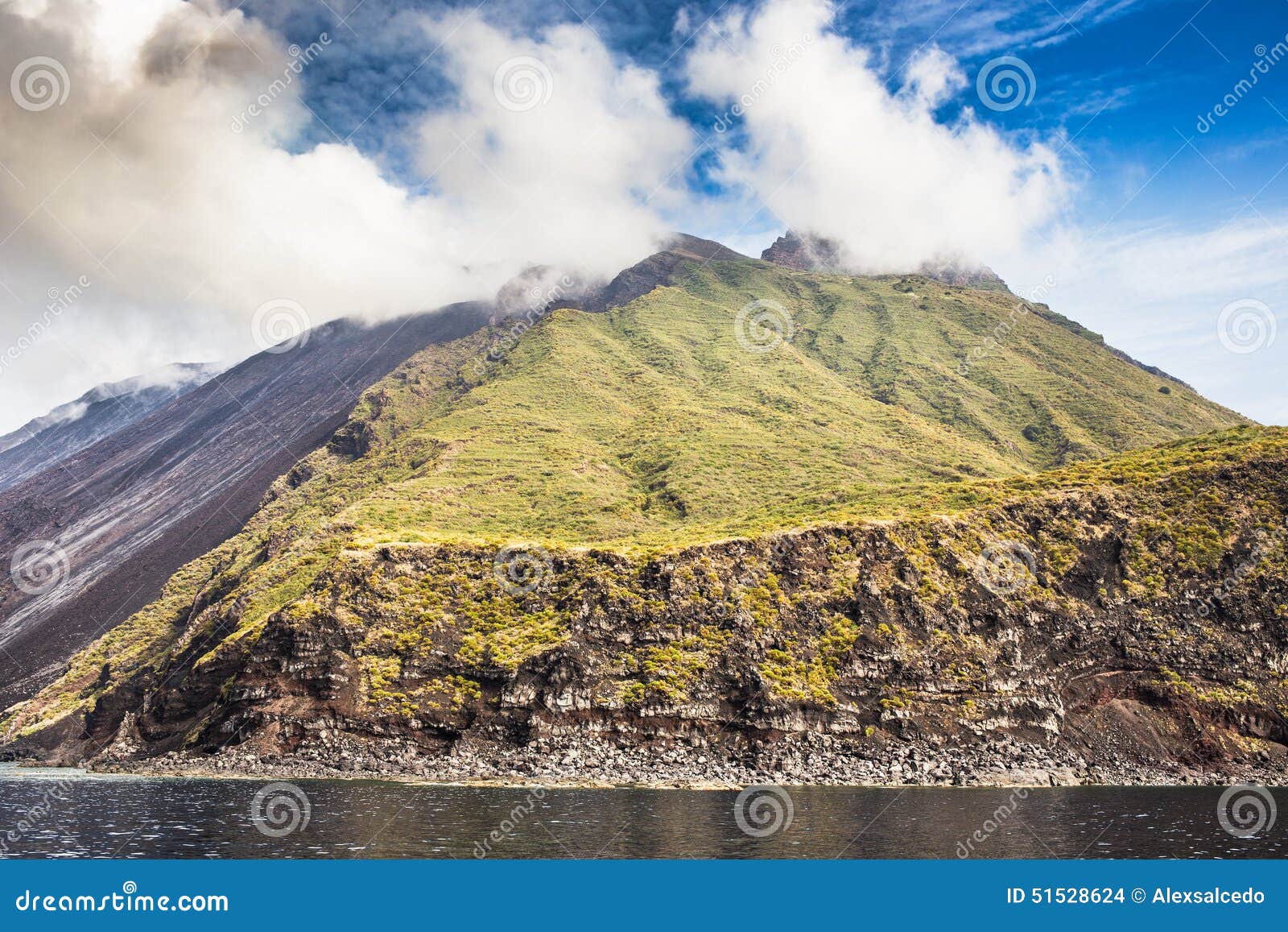 Stromboli stock photo. Image of scalding, active, scenic - 51528624