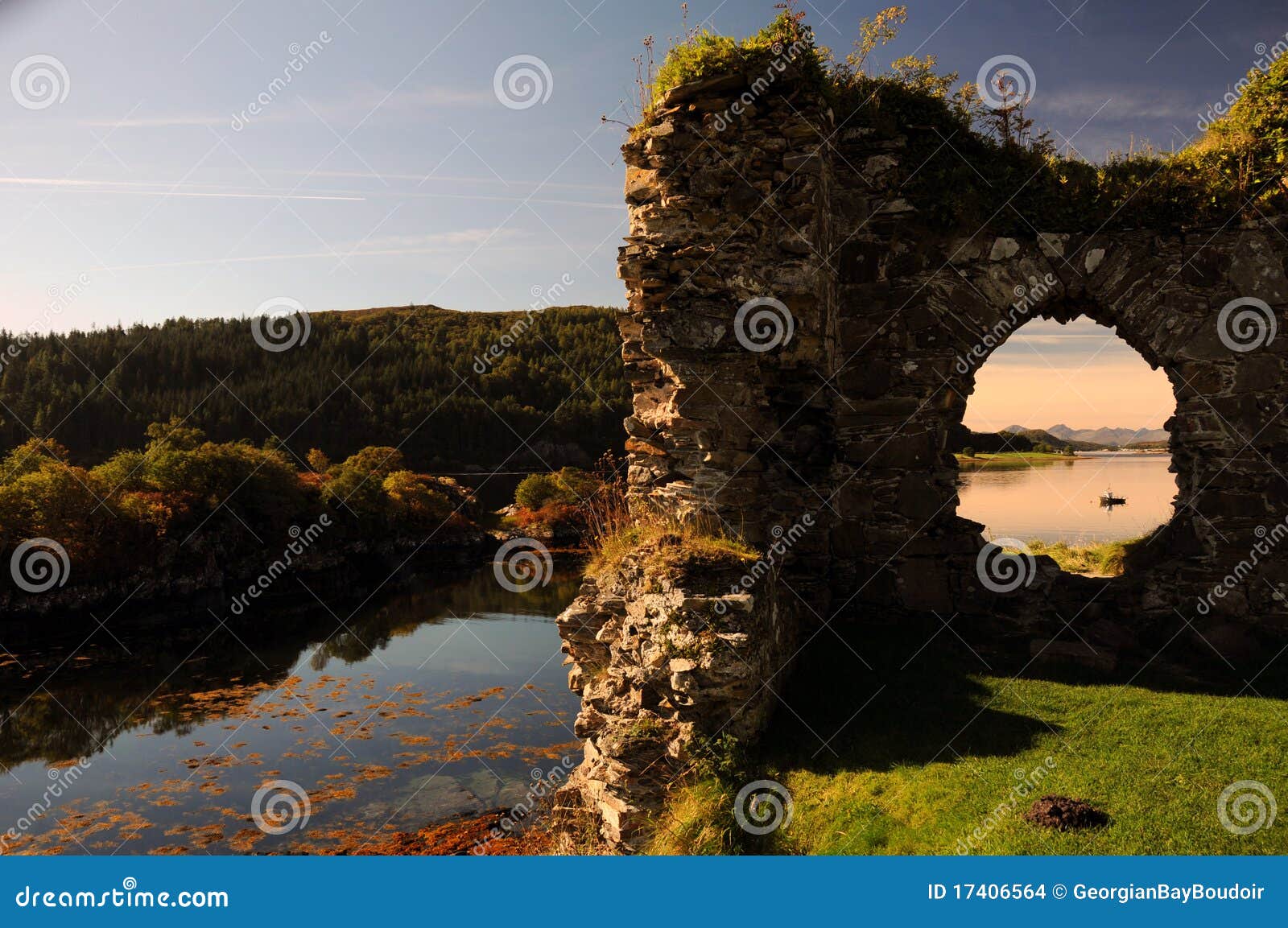 Strome Castle, Scotland. stock photo. Image of defence - 17406564
