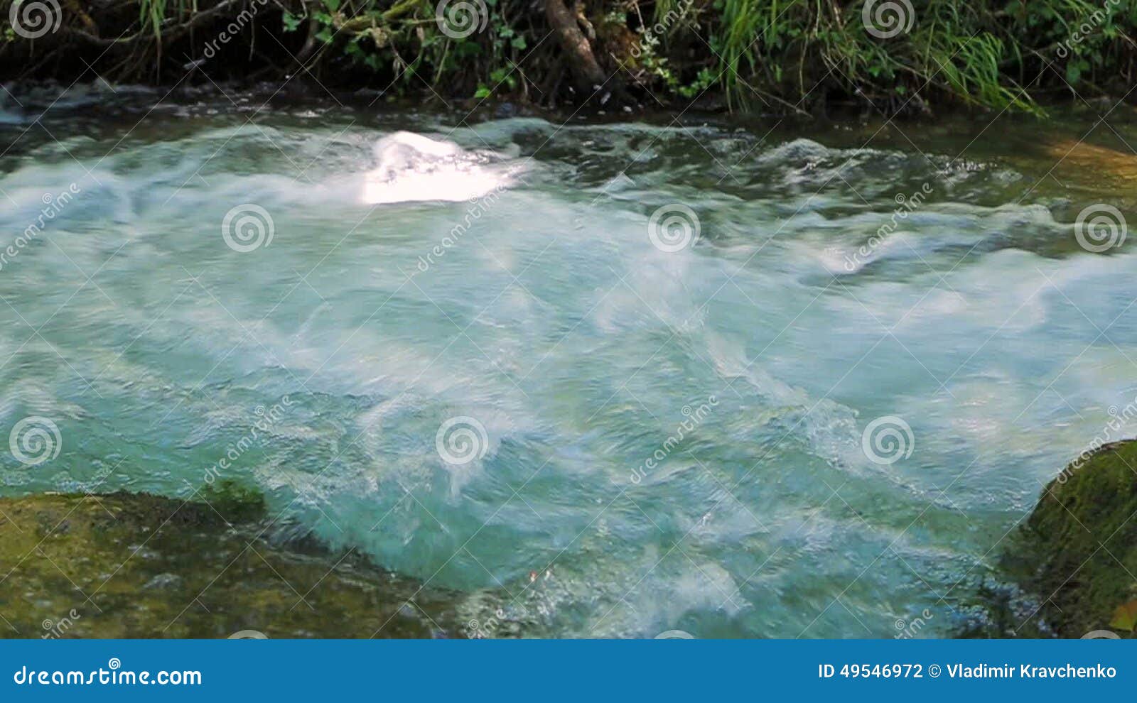 Stromend Water Van De Rivier Geluid Stock Footage - Video of buiten ...