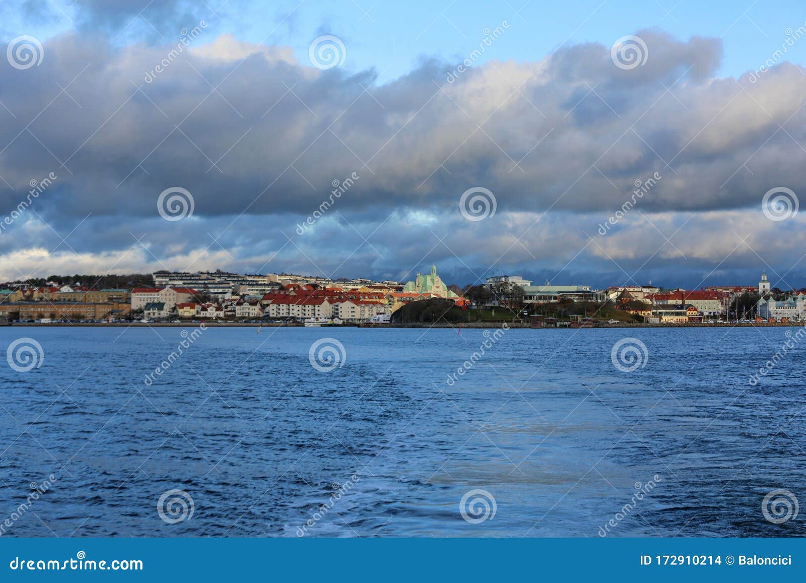 Stromstad stock photo. Image of clouds, gotaland, weather - 172910214