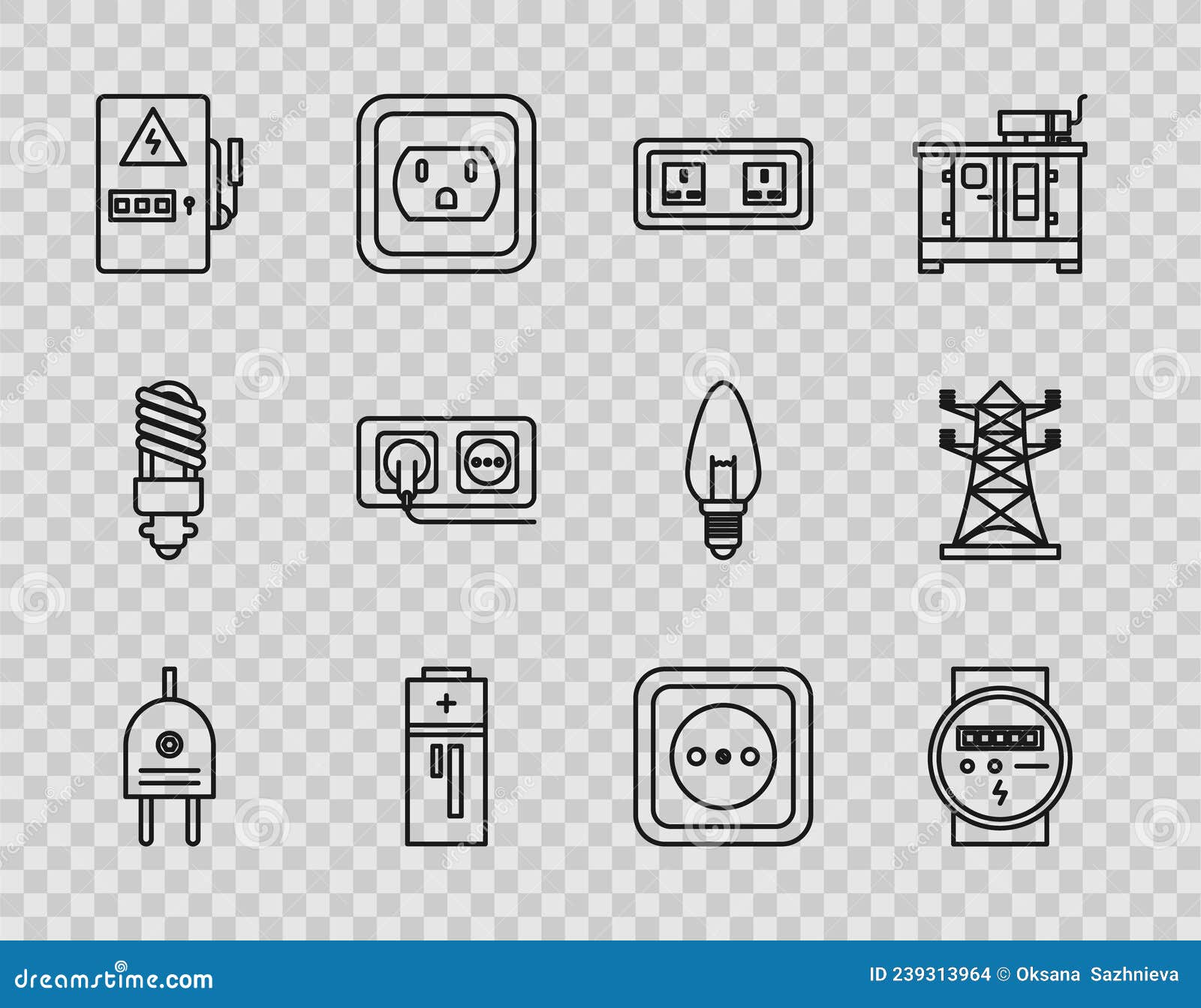 Stromstecker-Stromstecker-Stromsteckdose-Panel, Hochspannungs-Power ...