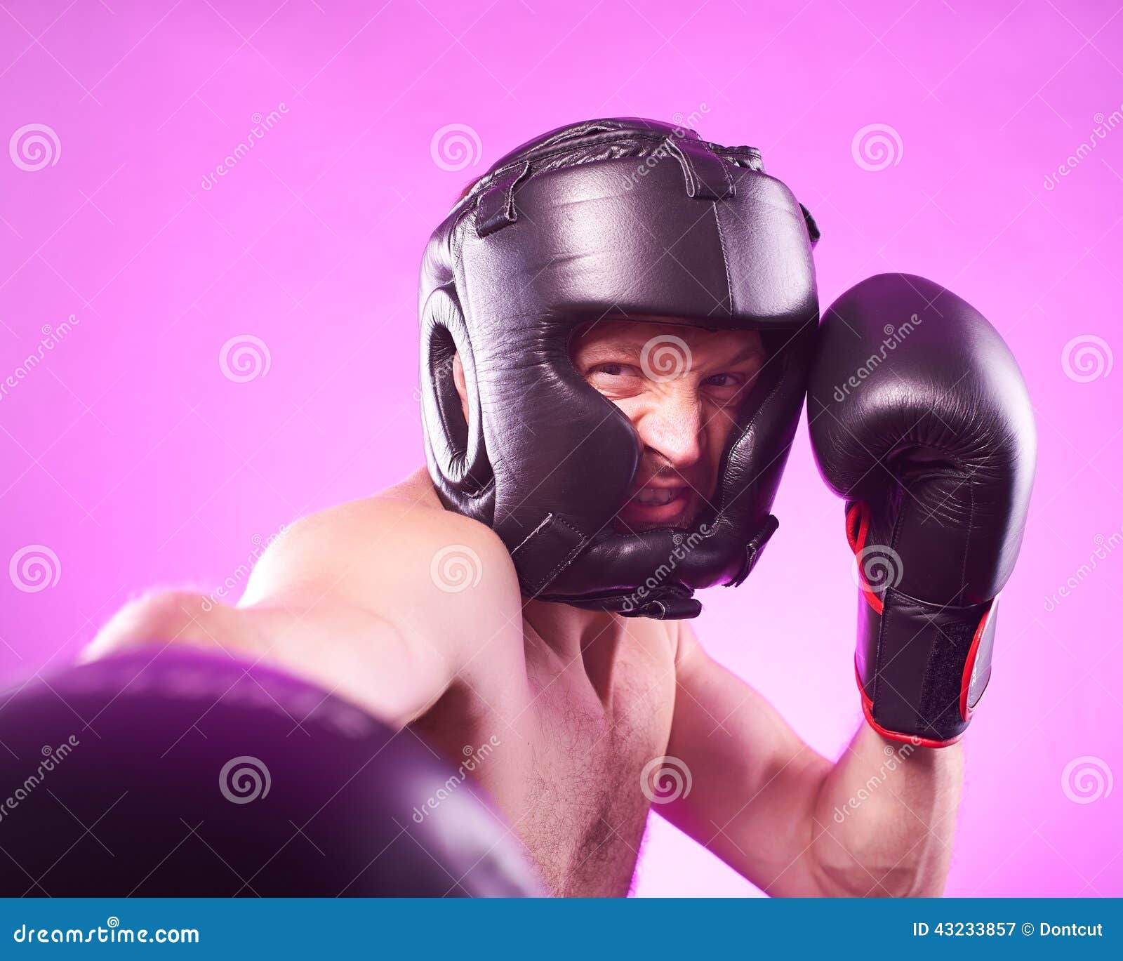 Strong aggressive boxer stock image. Image of boxing - 43233857