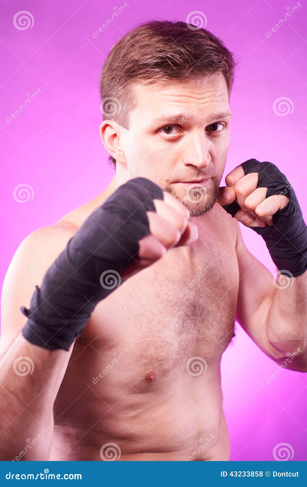 Strong aggressive boxer stock photo. Image of caucasian - 43233858