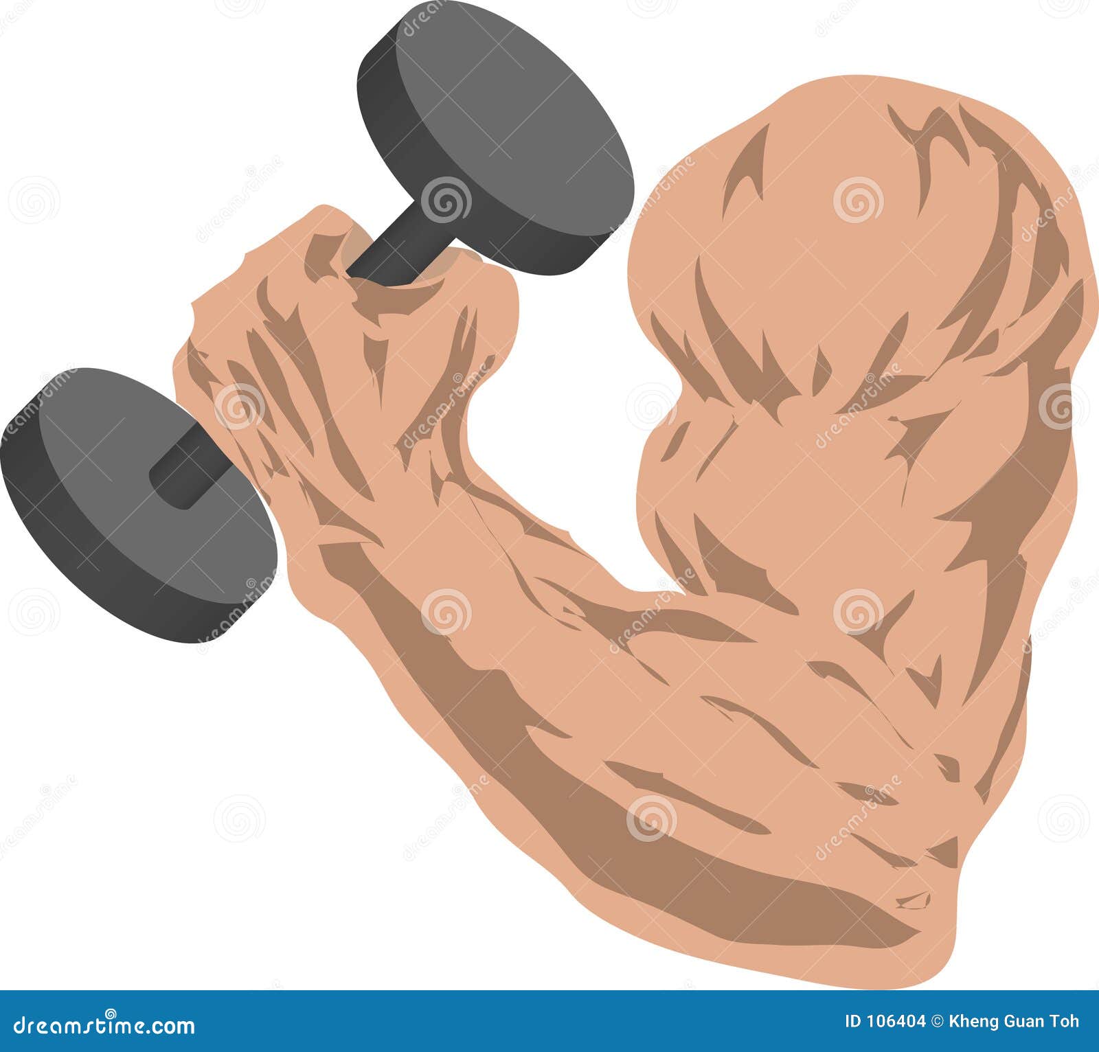 Strong arm stock illustration. Illustration of lifting - 106404