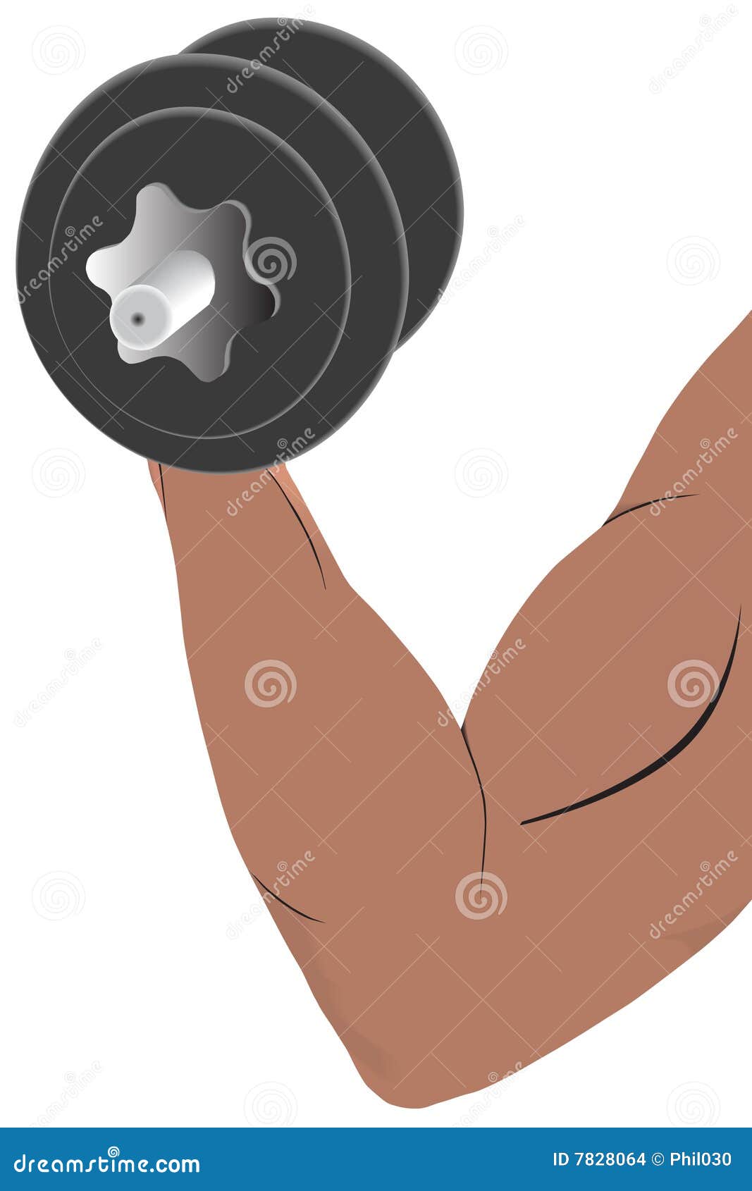 Strong Arm stock vector. Illustration of vector, fitness - 7828064