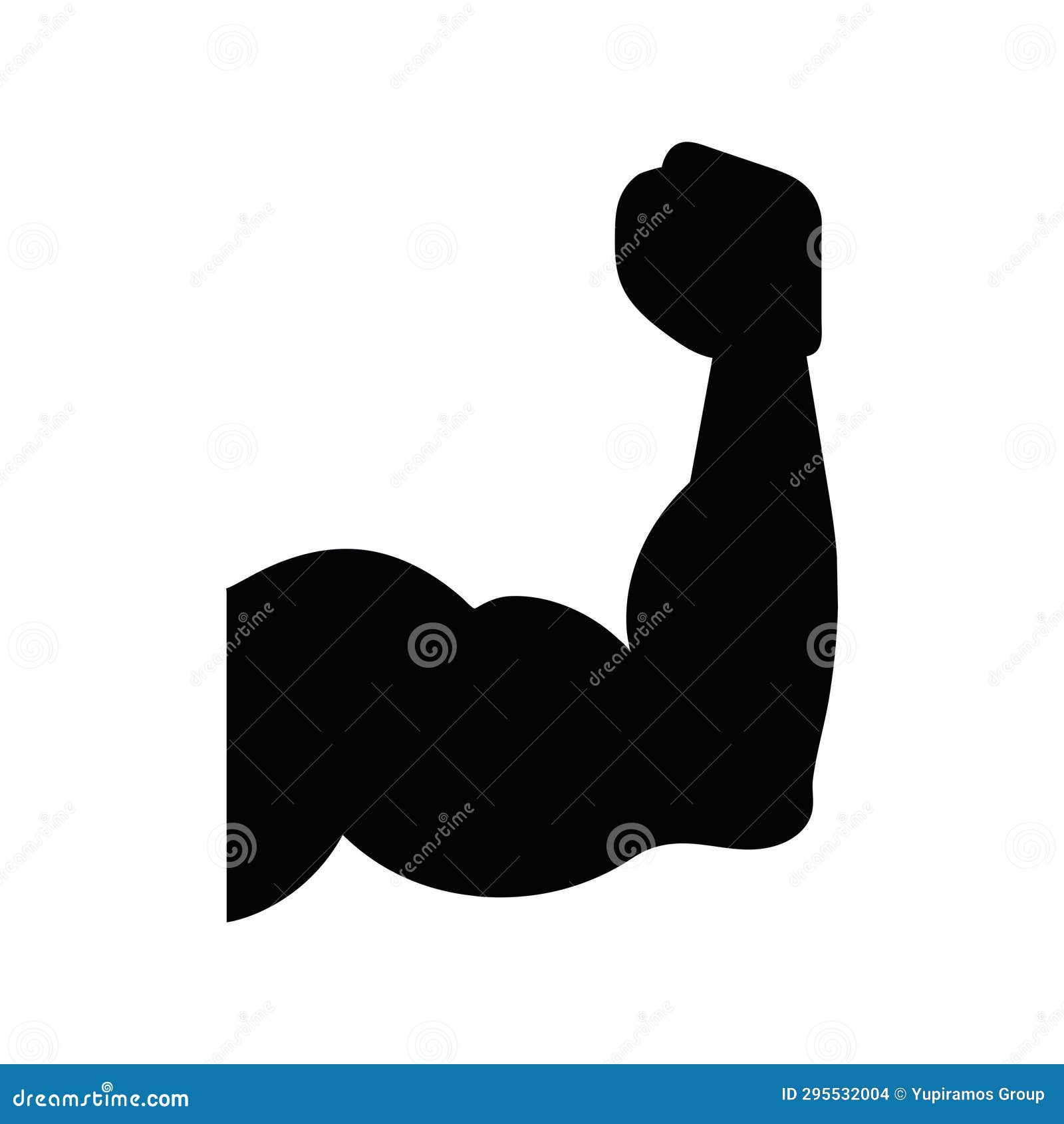 Strong arm icon stock vector. Illustration of strong - 295532004