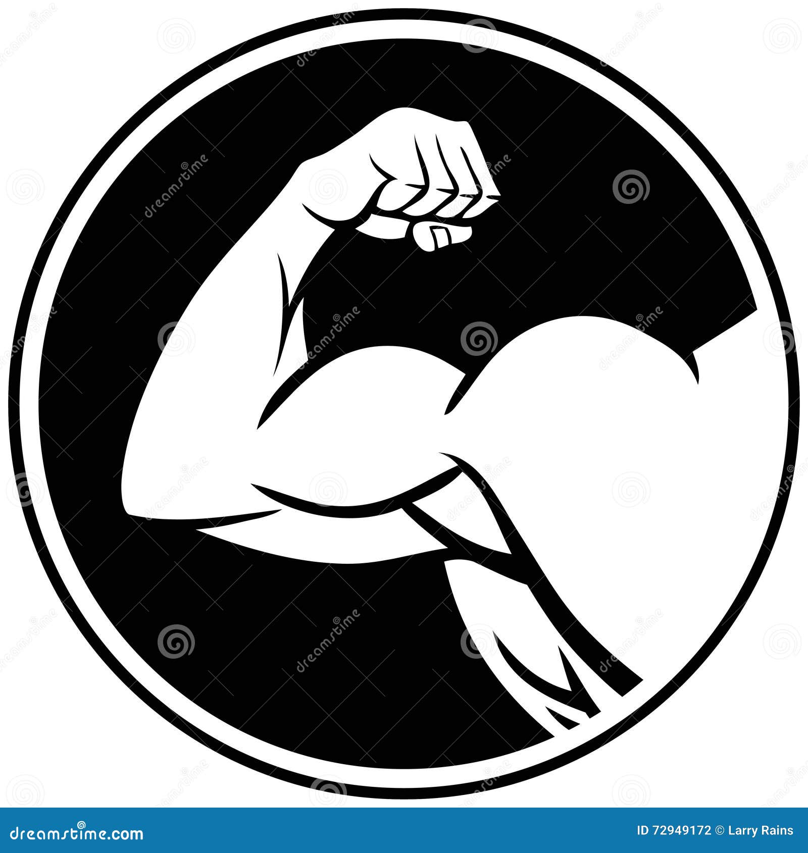 Strong Arm Symbol Vector Illustration | CartoonDealer.com #72949172
