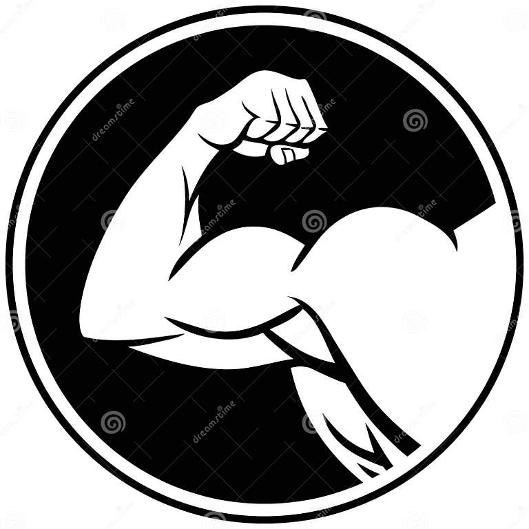 Strong Arm Symbol stock vector. Illustration of strength - 72949172