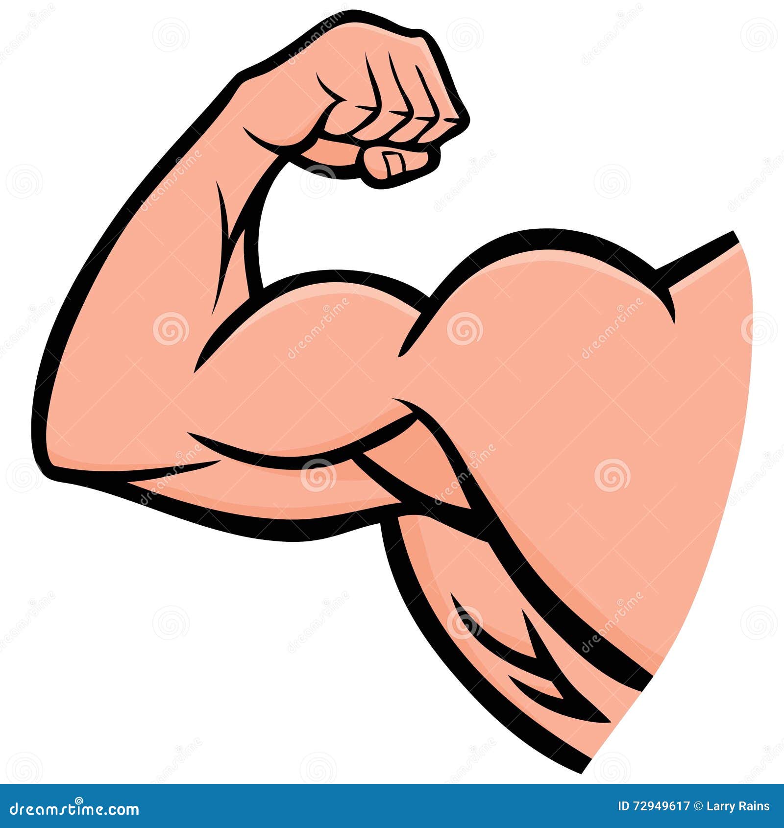 Strong Arm stock vector. Illustration of bicep, body - 72949617
