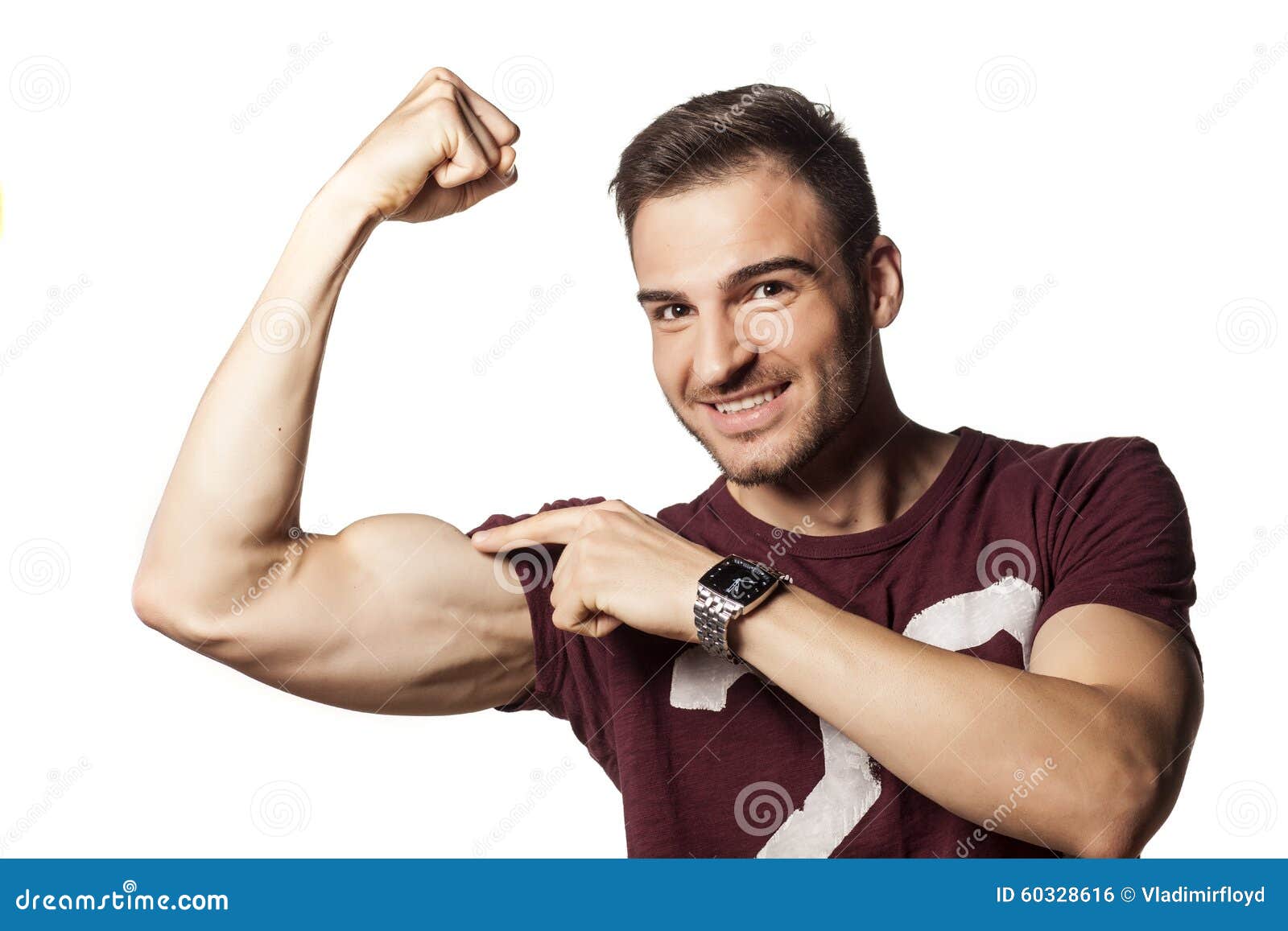 Strong arm stock photo. Image of healthy, biceps, bodybuilder - 60328616