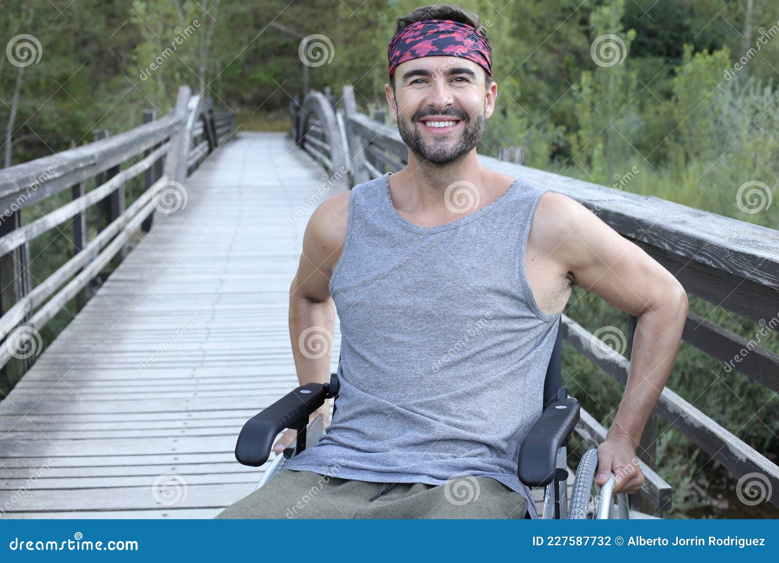 Strong Athlete with a Disability Stock Photo - Image of barrier ...