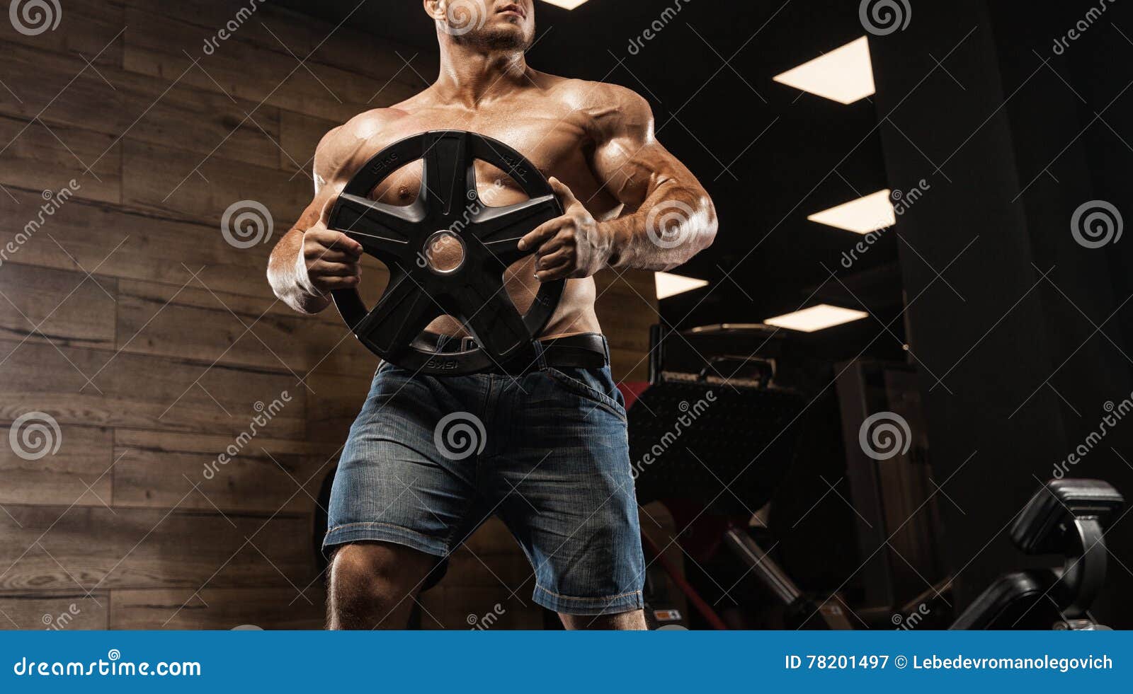 Strong Athletic Man Bodybuilderl Torso Stock Image - Image of power ...