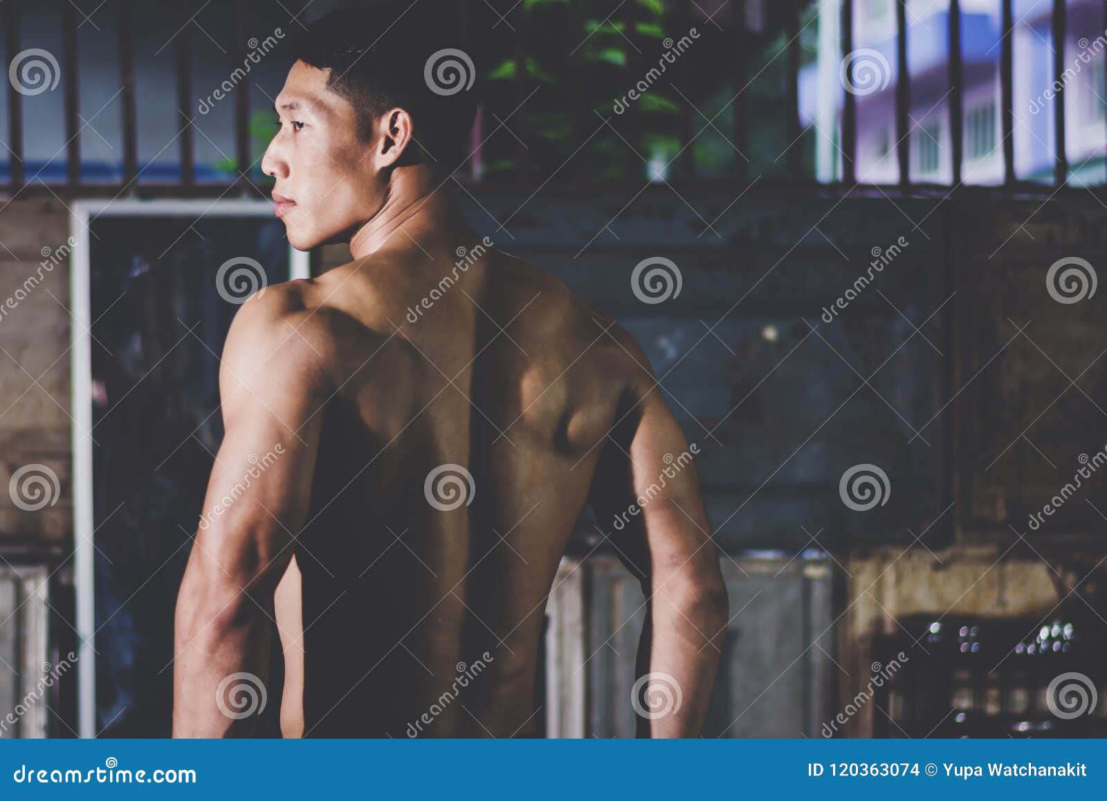 Strong Athletic Man Showing Muscel Stock Photo - Image of power, care ...
