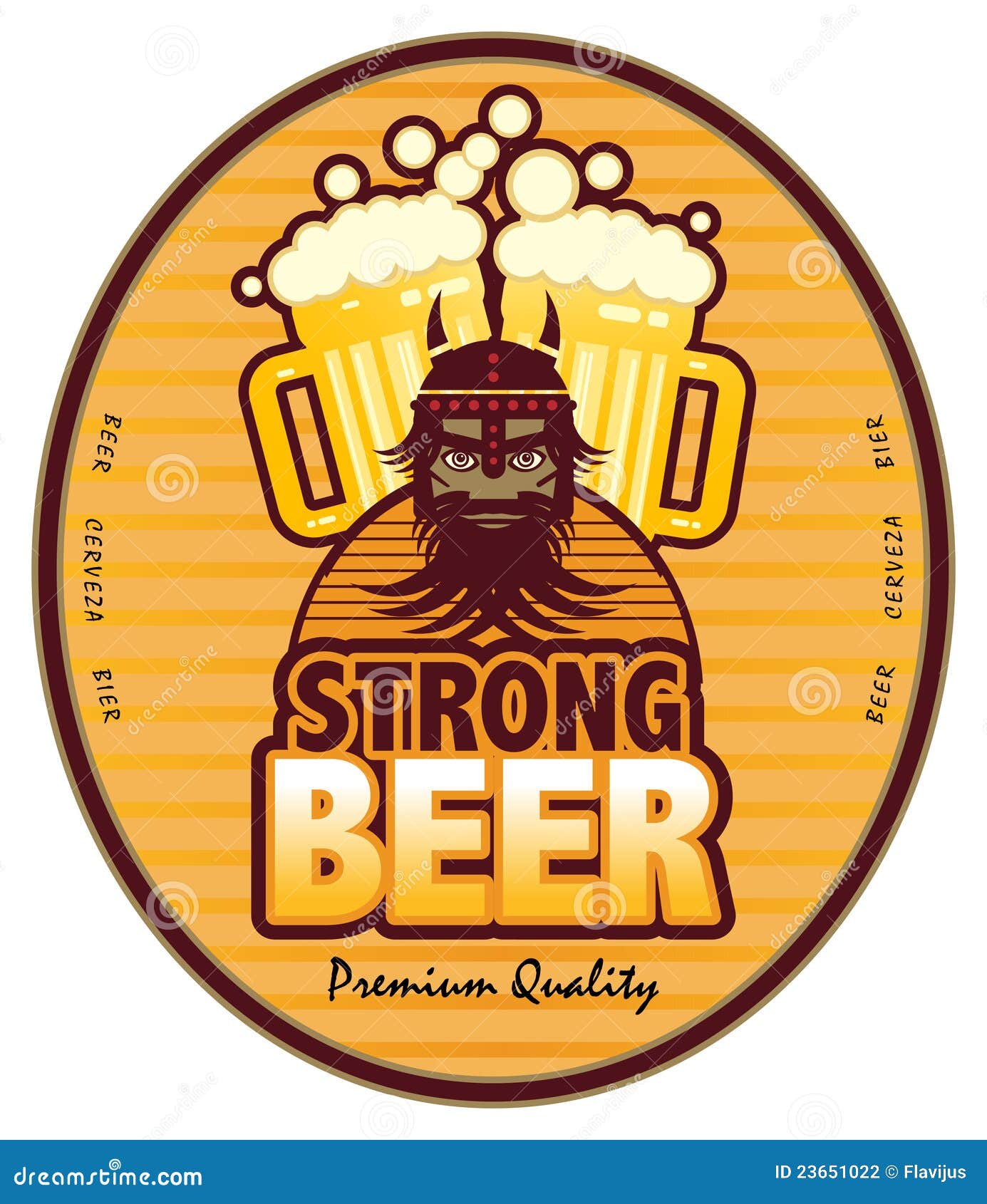 Strong Beer stock vector. Illustration of market, cool - 23651022