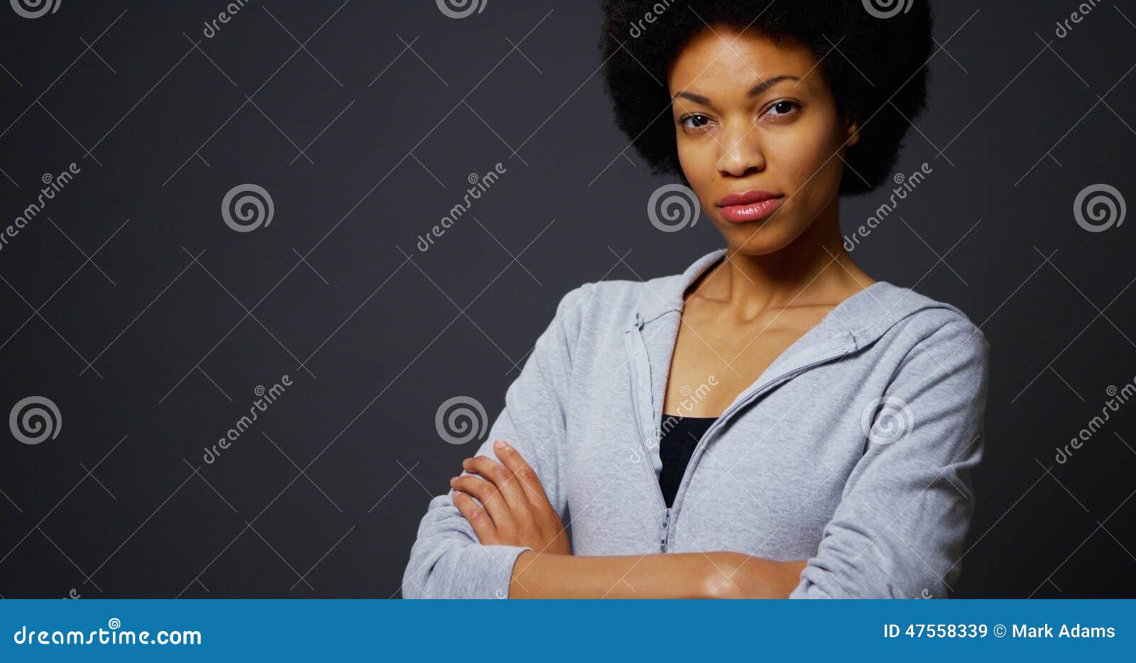 Strong Black Woman Athlete stock image. Image of nice - 47558339