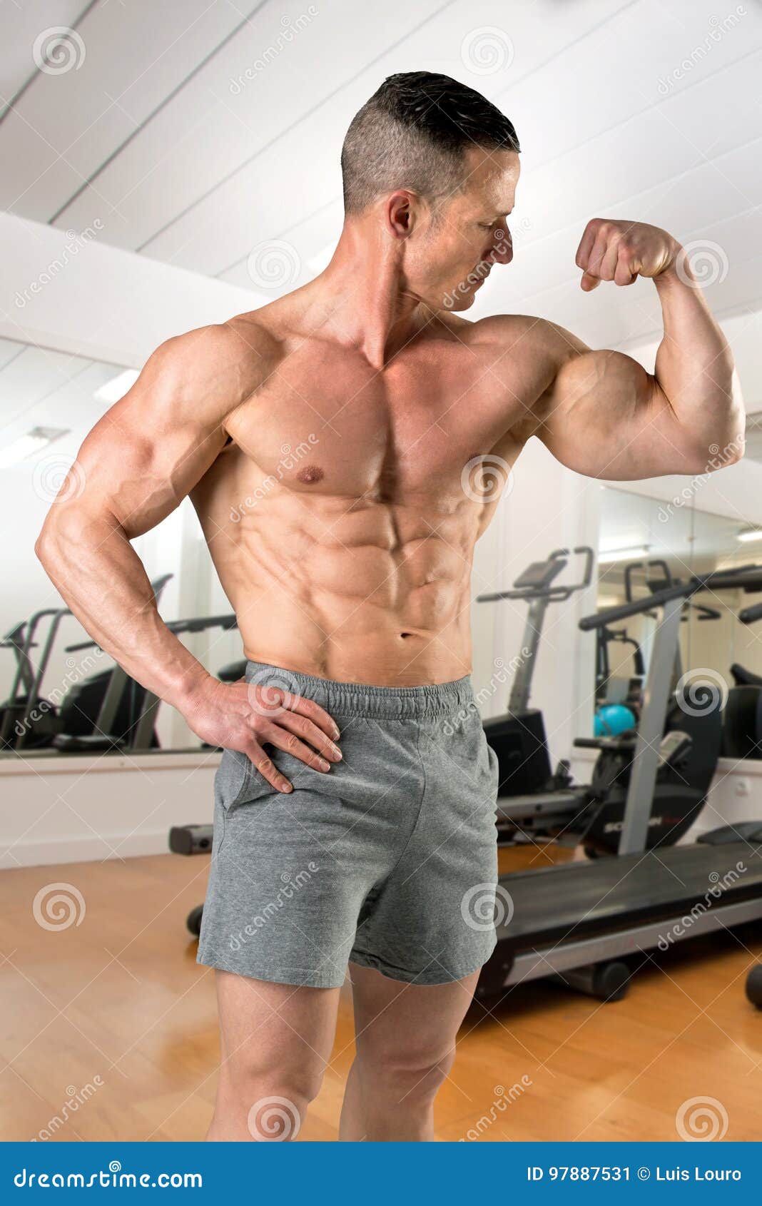 Strong body stock image. Image of male, muscle, strength - 97887531