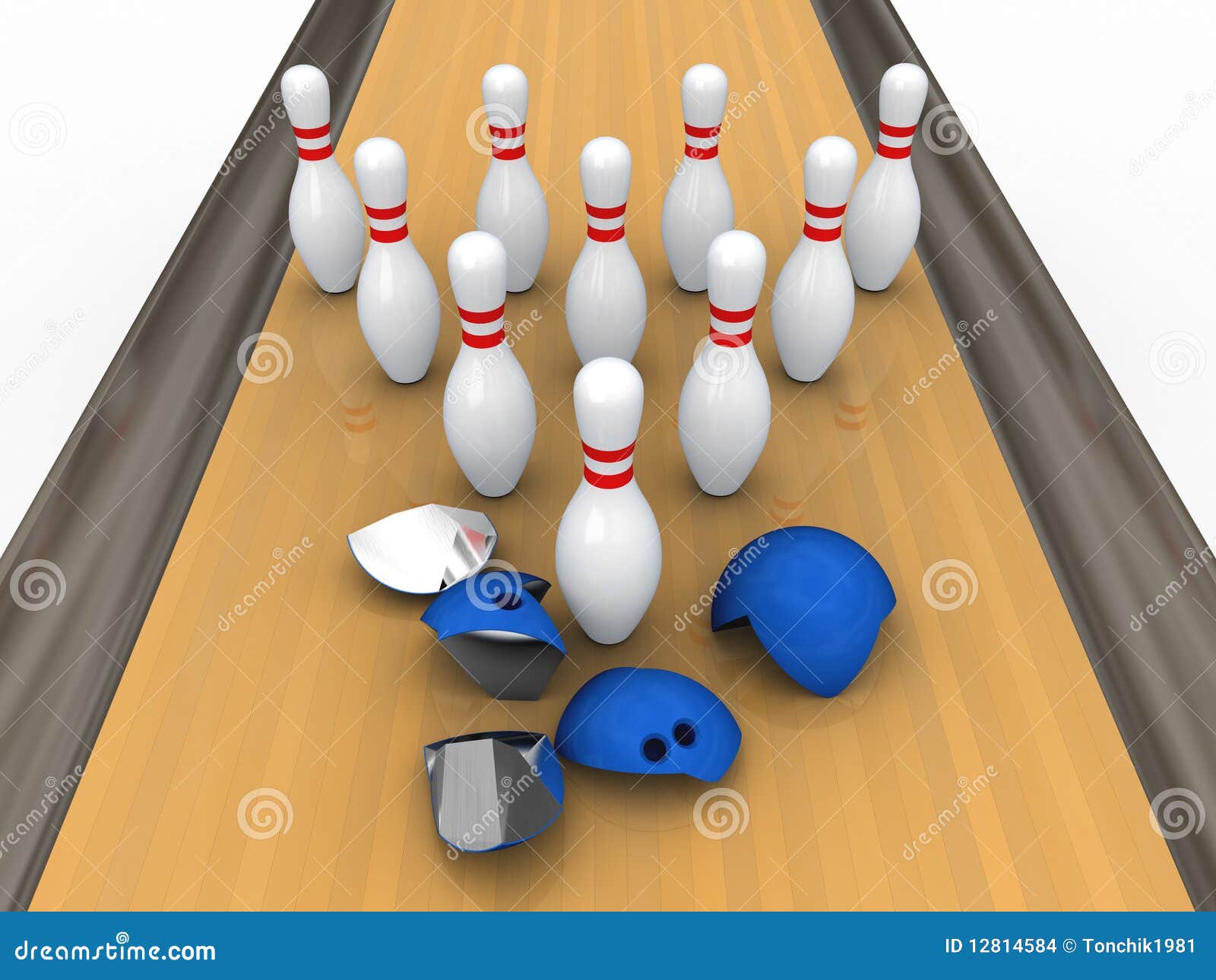 Strong bowling pins. stock illustration. Illustration of hobbies - 12814584