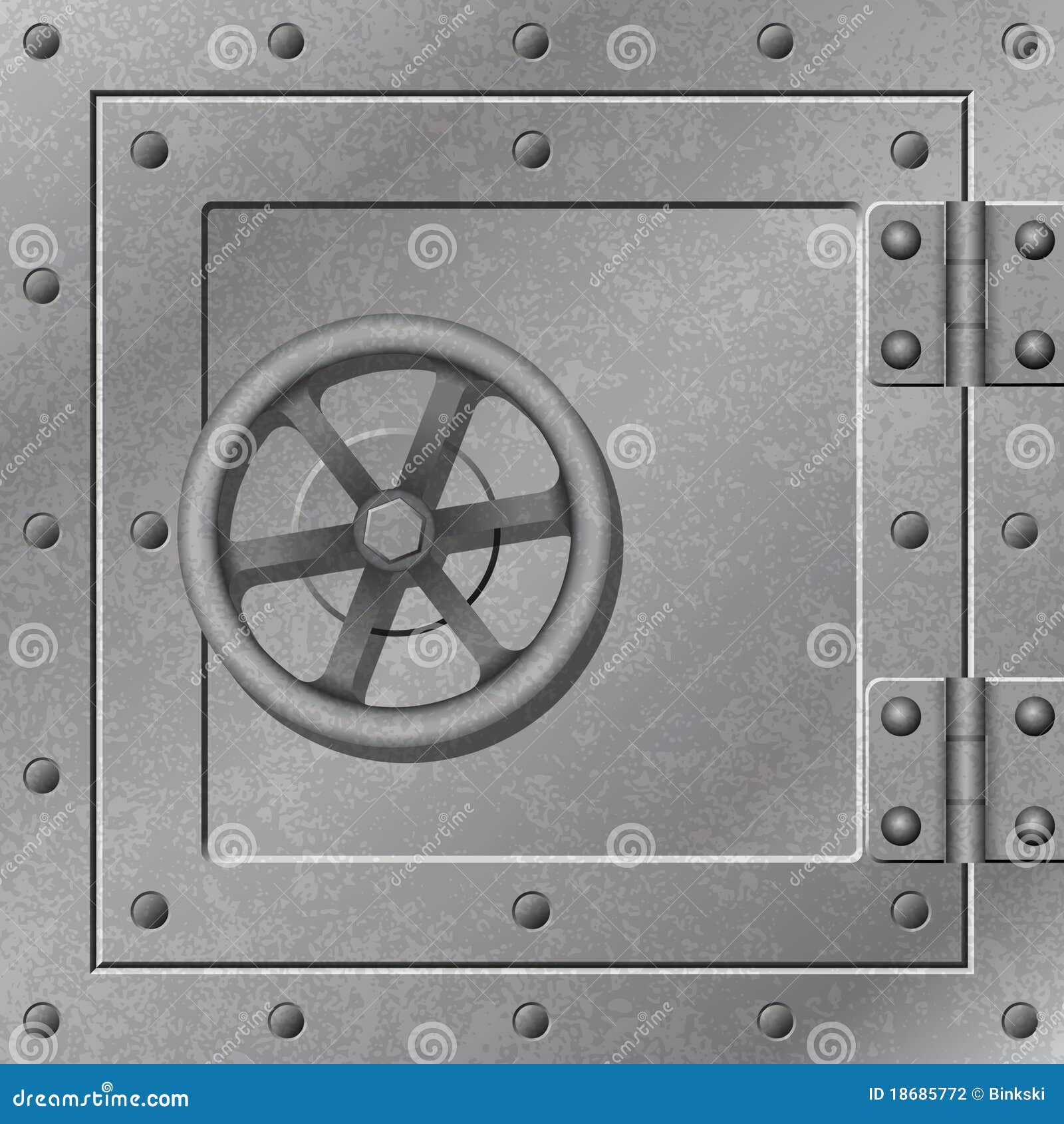 Strong Box Door stock vector. Illustration of steel, alloy - 18685772
