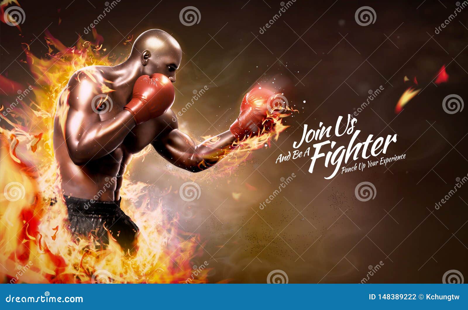 Boxing class poster stock vector. Illustration of power - 148389222