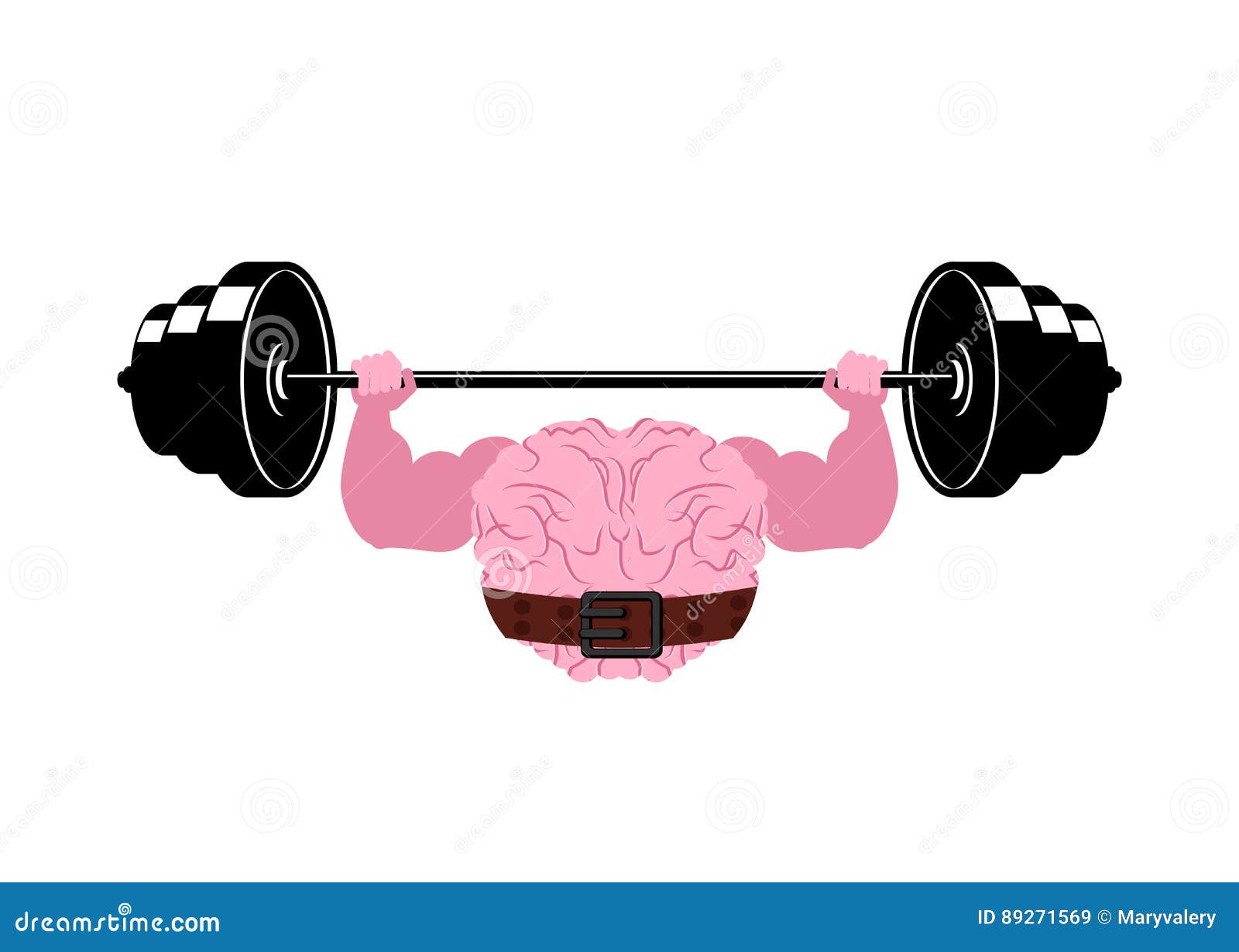 Strong Brain and Barbell. Powerful Pumped Human Brains Stock Vector ... Strong Brain and Barbell. Powerful Pumped Human Brains Stock Vector ...