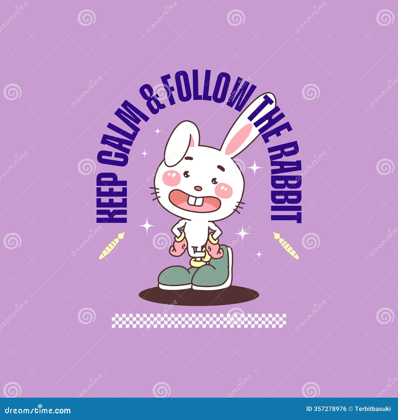 A Vector Cartoon Illustration Strong Rabbit Bunny Gym Stock Vector ...