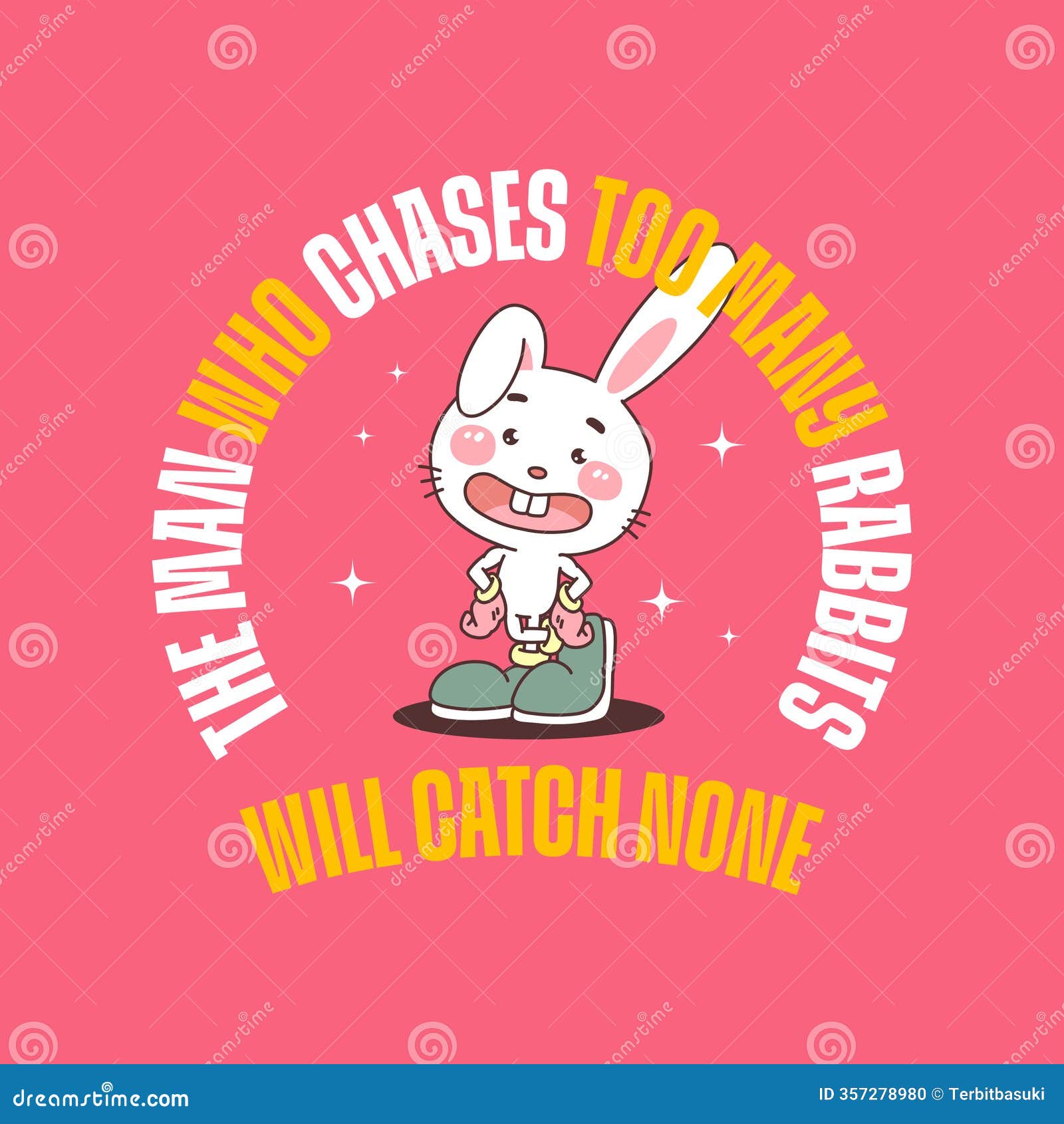 A Vector Cartoon Illustration Strong Rabbit Bunny Gym Stock Vector ...