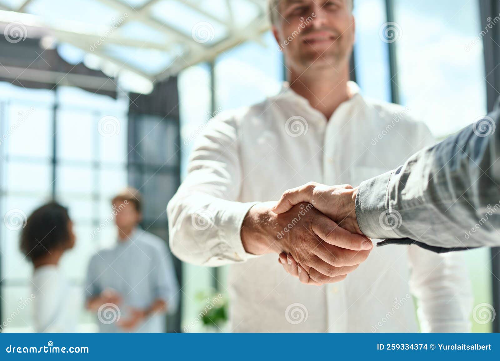 Strong Business Handshake in the Office. Close-up. Stock Photo - Image ...