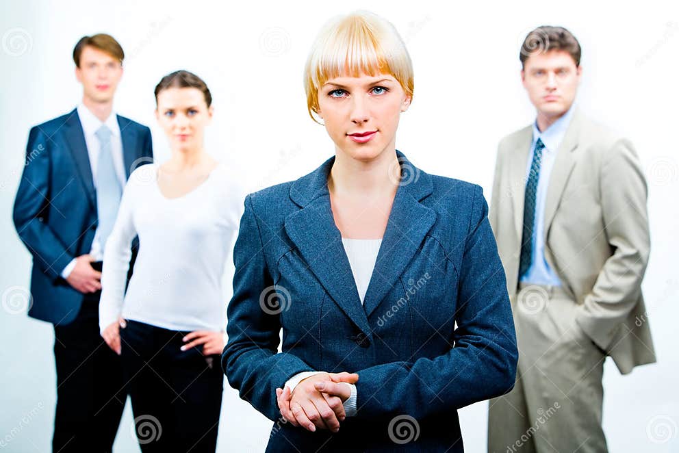 Strong business leader stock photo. Image of business - 4646164
