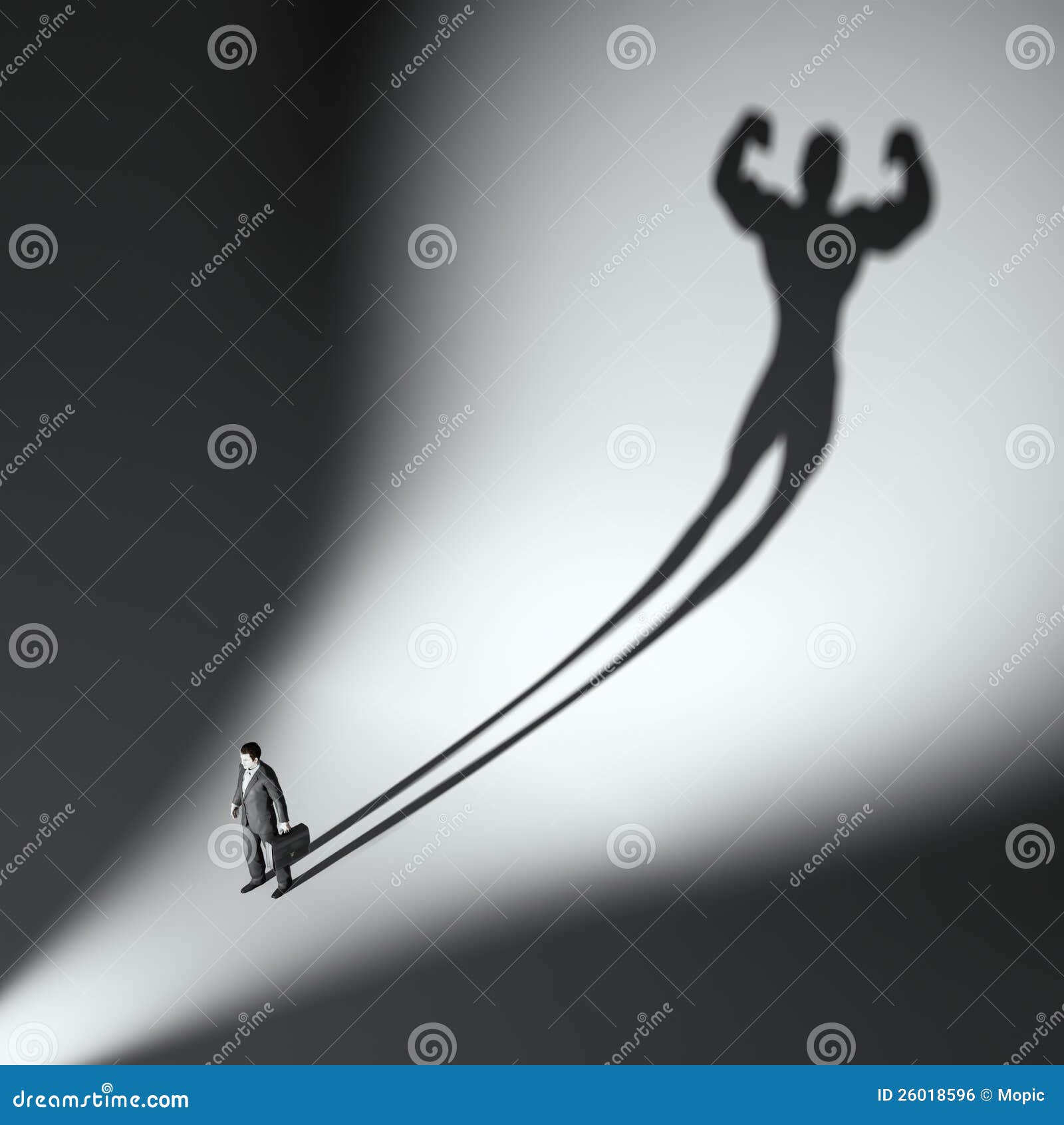 Strong Business Man Concept Stock Illustration - Illustration of ...
