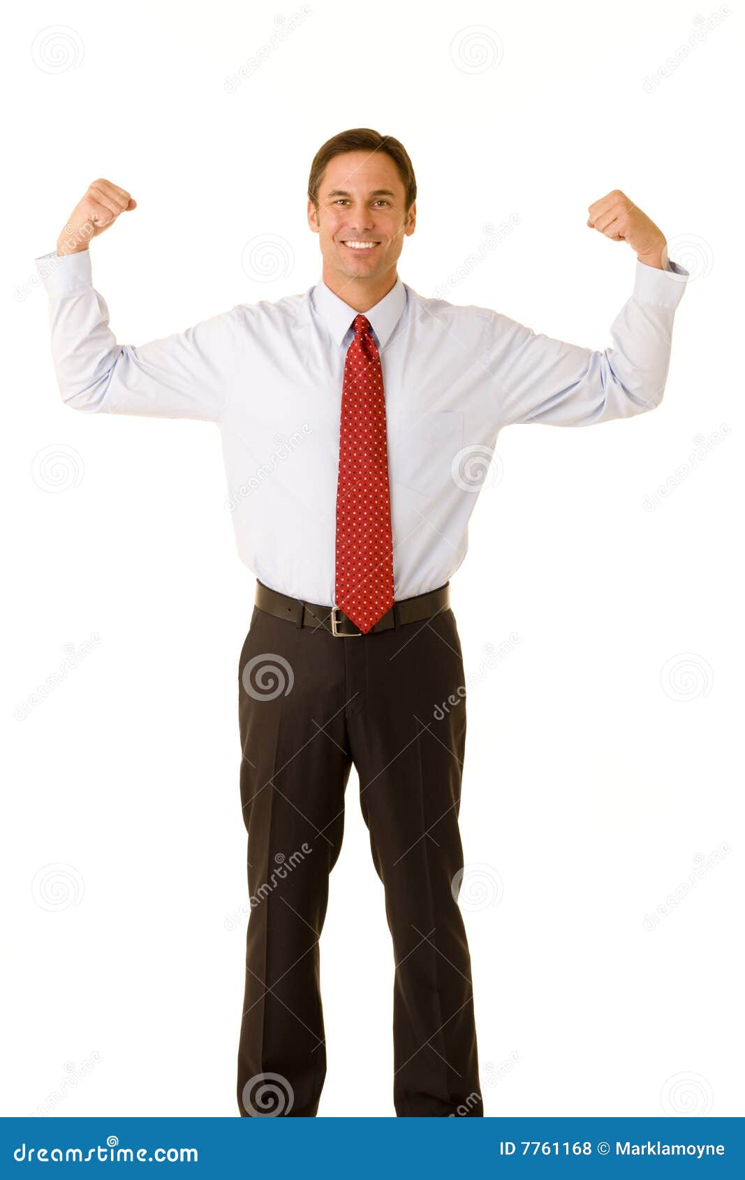 Strong businessman stock photo. Image of background, male - 7761168