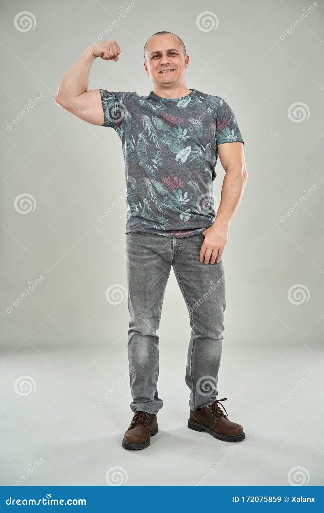 Strong businessman flexing stock image. Image of people - 172075859