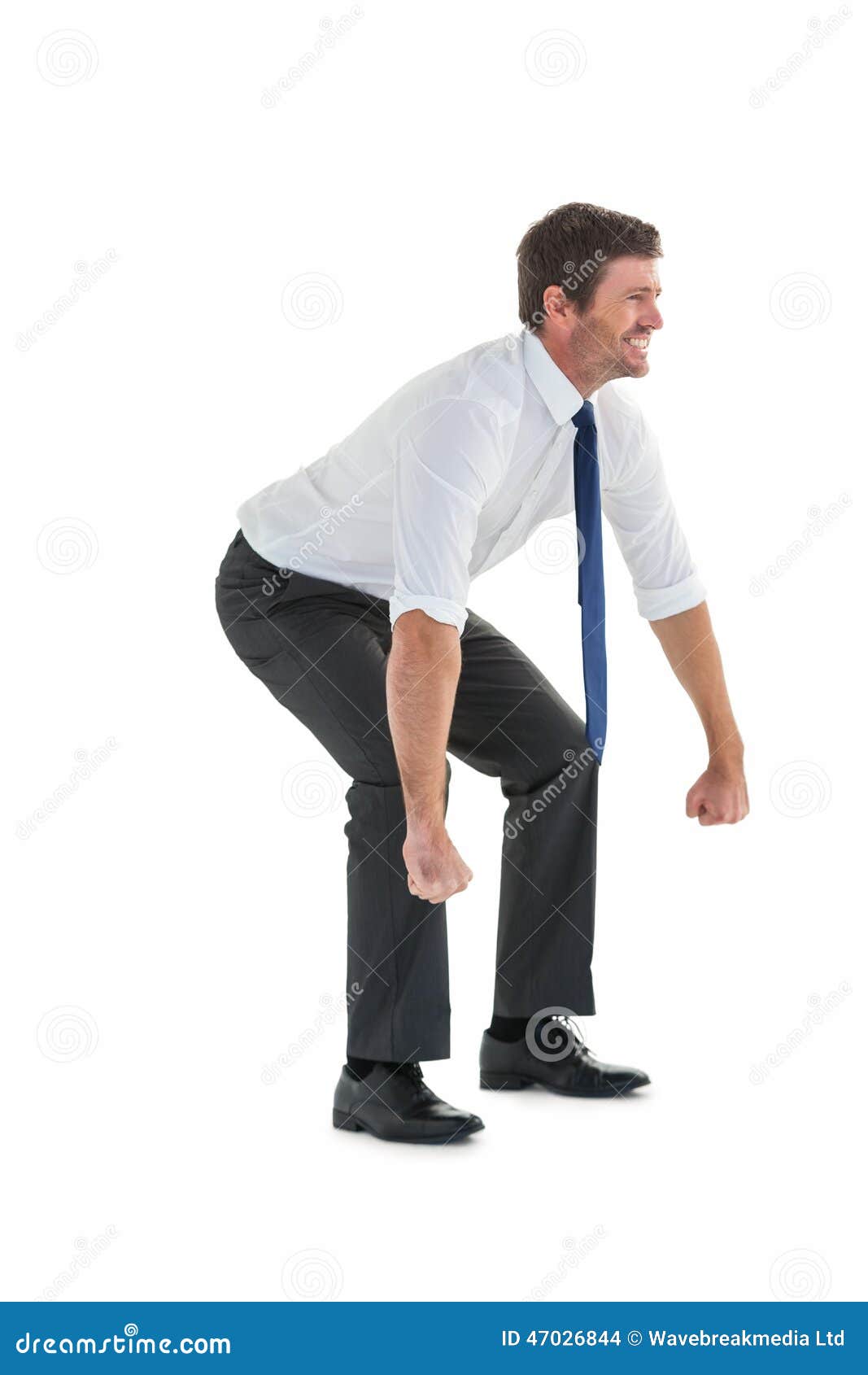 Strong Businessman Lifting Up Something Stock Photo - Image of career ...