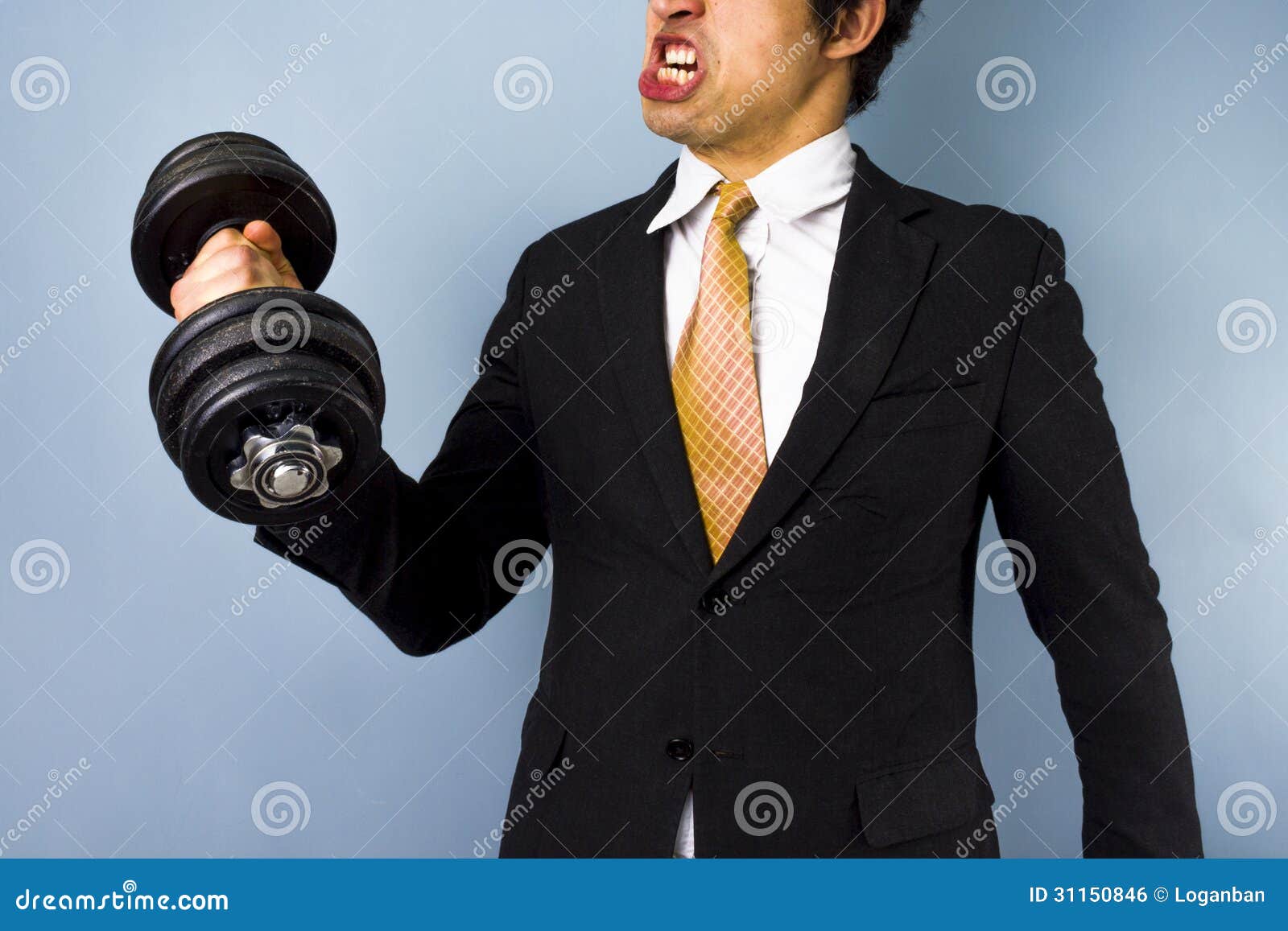 Strong businessman stock photo. Image of strength, holding - 31150846