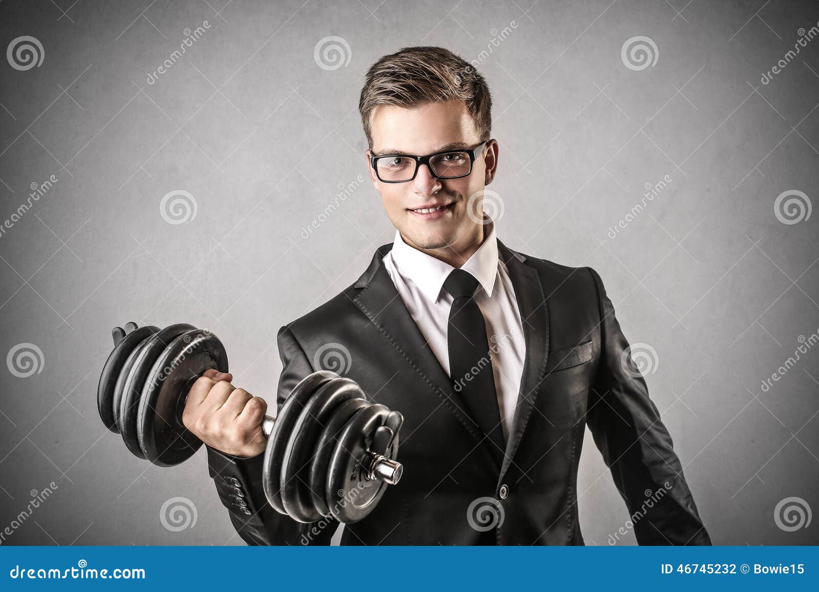 A strong businessman stock photo. Image of fitness, caucasian - 46745232