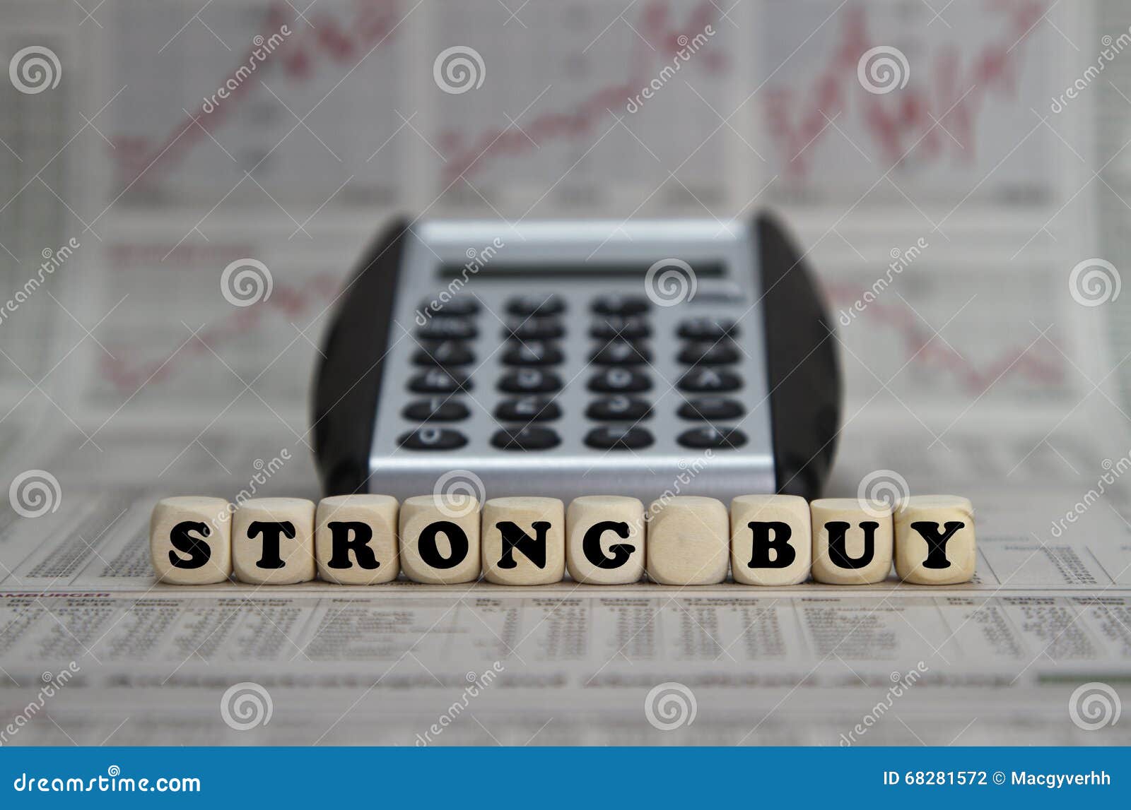 Strong buy stock photo. Image of recommendation, analysts - 68281572