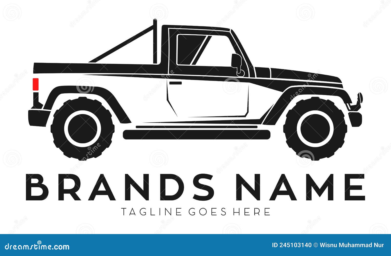 Strong Car Illustration Vector Logo Stock Vector - Illustration of ...