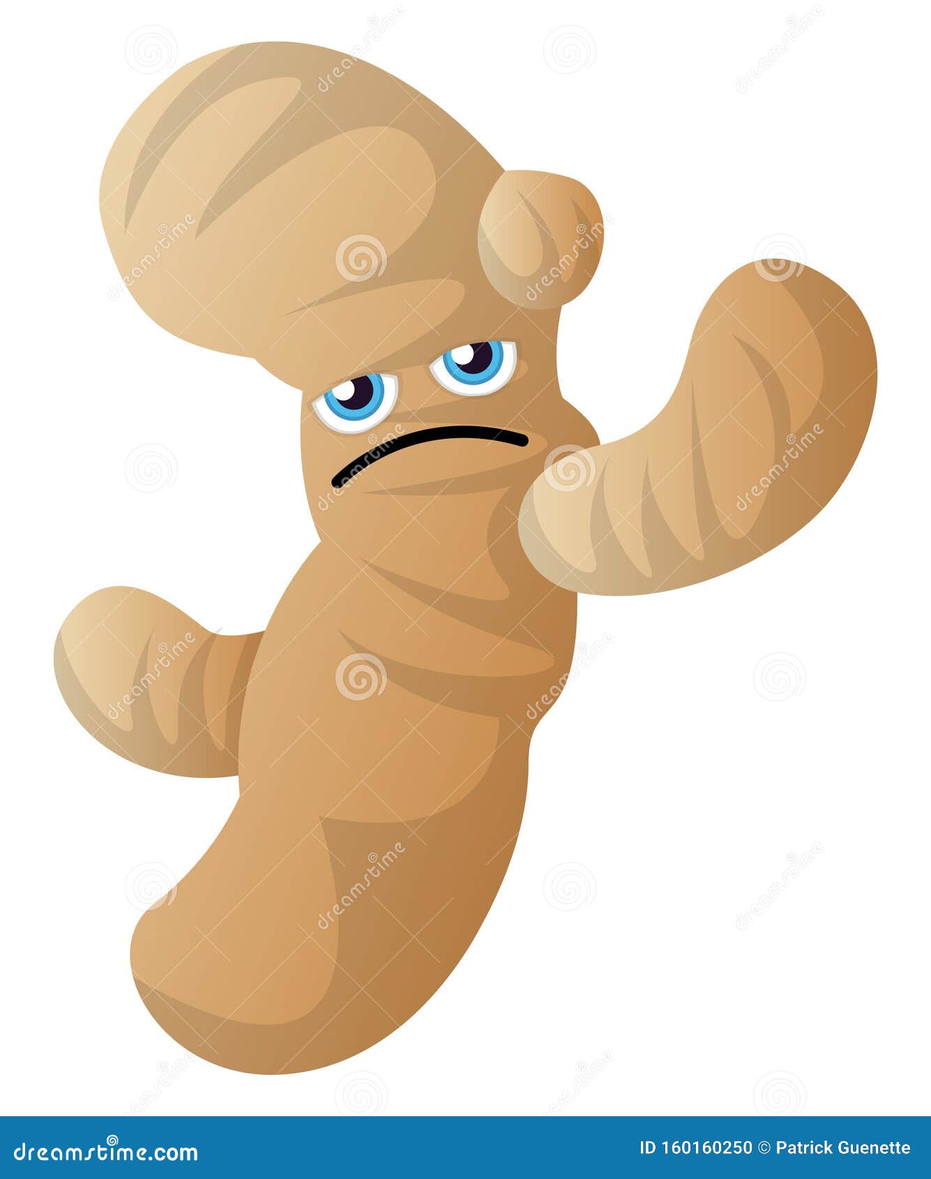 Strong Cartoon Ginger Illustration Vector Stock Vector - Illustration ...