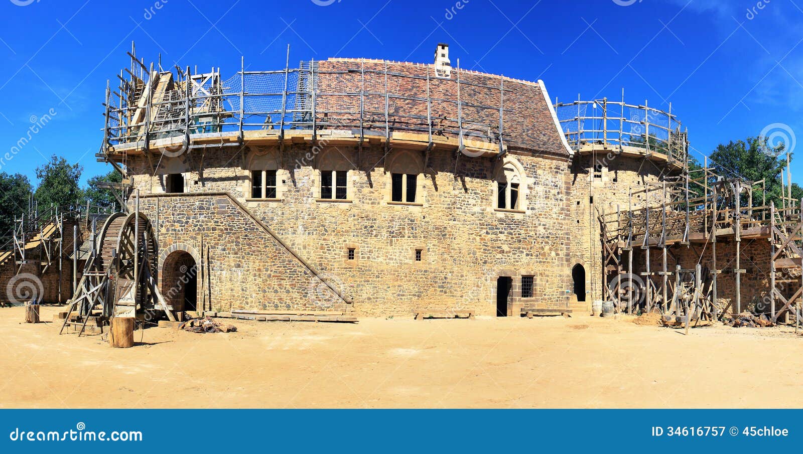 Strong castle stock image. Image of castle, middle, panorama - 34616757