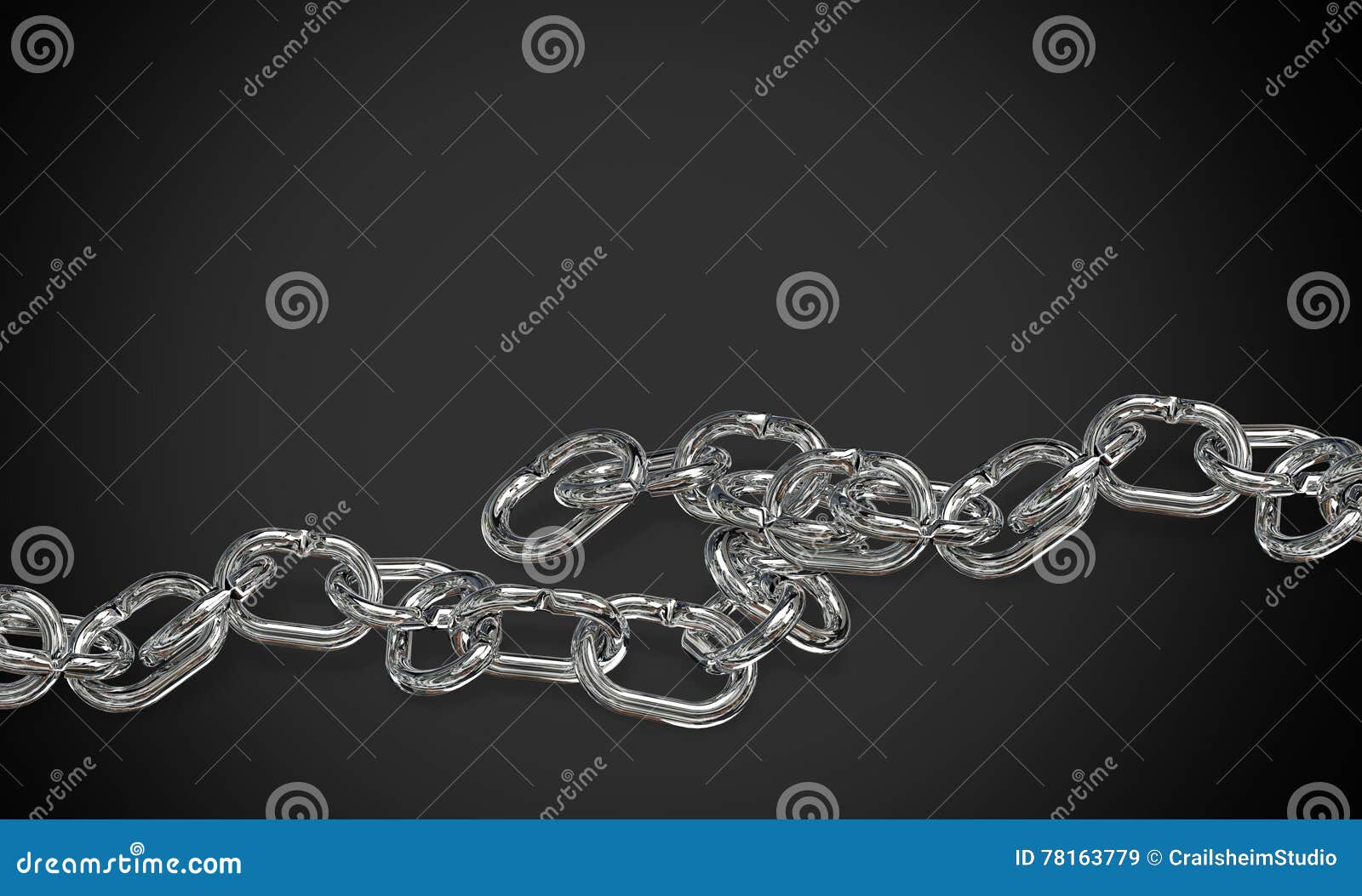 Strong chain 3d render stock illustration. Illustration of official ...