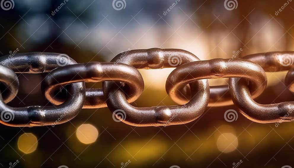 Strong Chain Link Design stock illustration. Illustration of strength ...