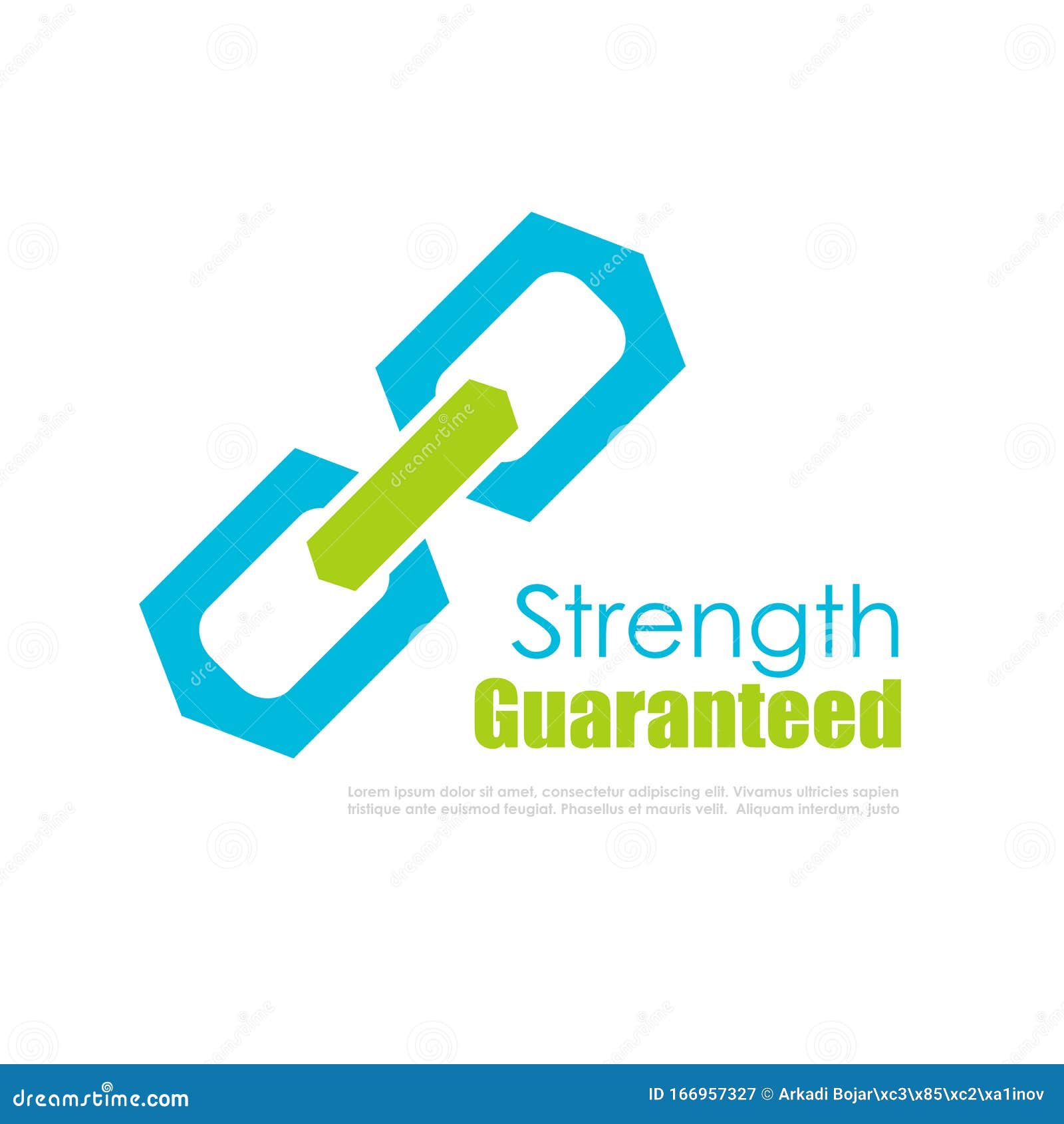 Strong Chain Link Word Letters Metal Chains Royalty-Free Stock Image ...