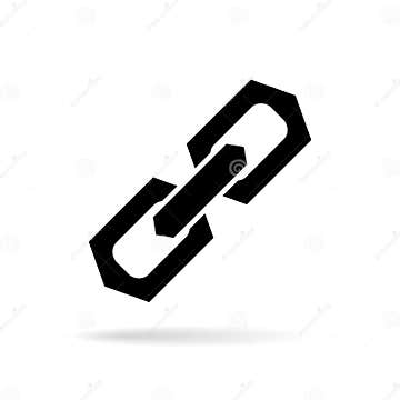 Strong Chain Link Vector Icon Stock Vector - Illustration of hyperlink ...