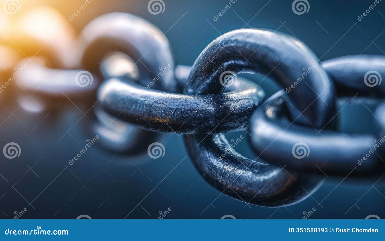 Strong Chain Links Symbolize Unity and Resilience in Teamwork and ...