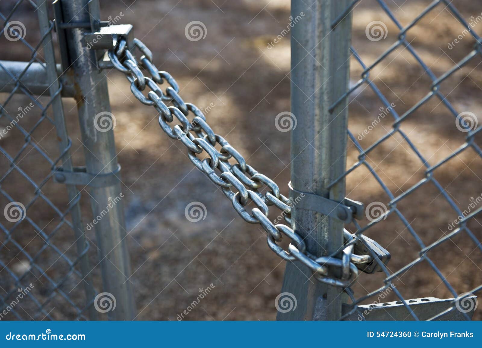 Strong Chain and Lock Securing Gate Revised Stock Photo - Image of ...